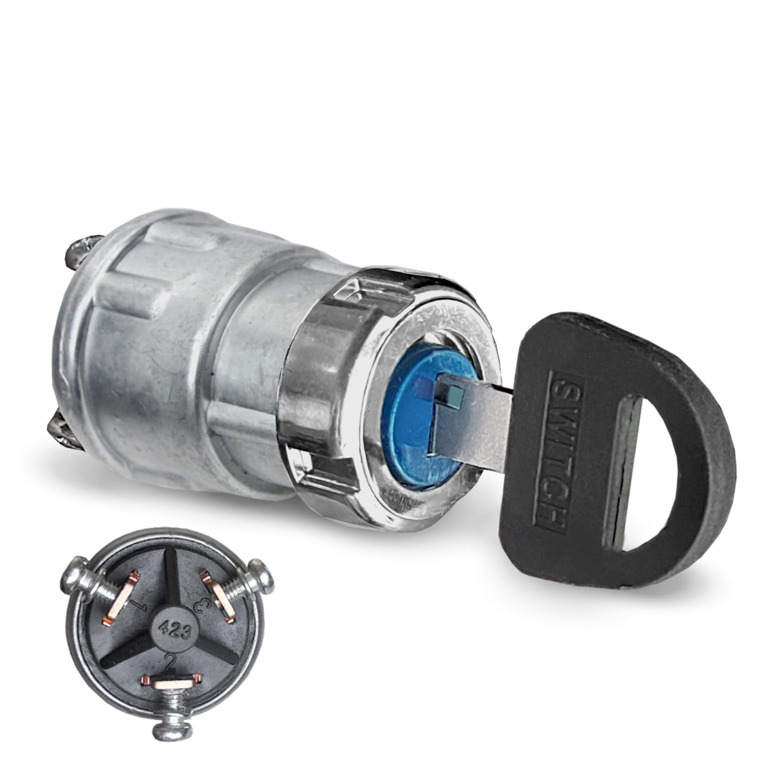 MGI SpeedWare 3-Wire Universal Ignition Key Switch for Cars, Buggies ...