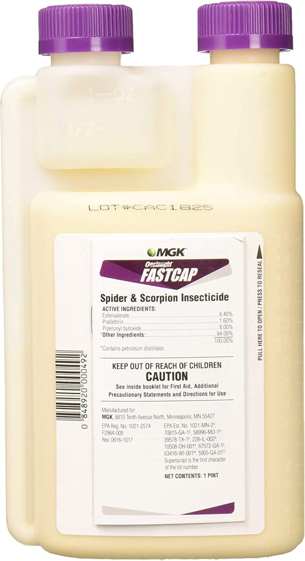 MGK Onslaught FastCap Spider and Scorpion Insecticide, Residual ...