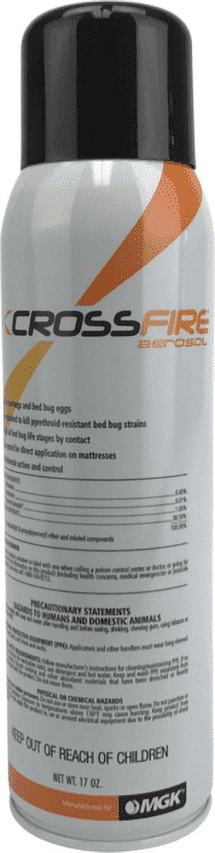 Mgk Crossfire Bed Bug Quick Remove Aerosol Spray Effective Cleaner And Removal For All Life