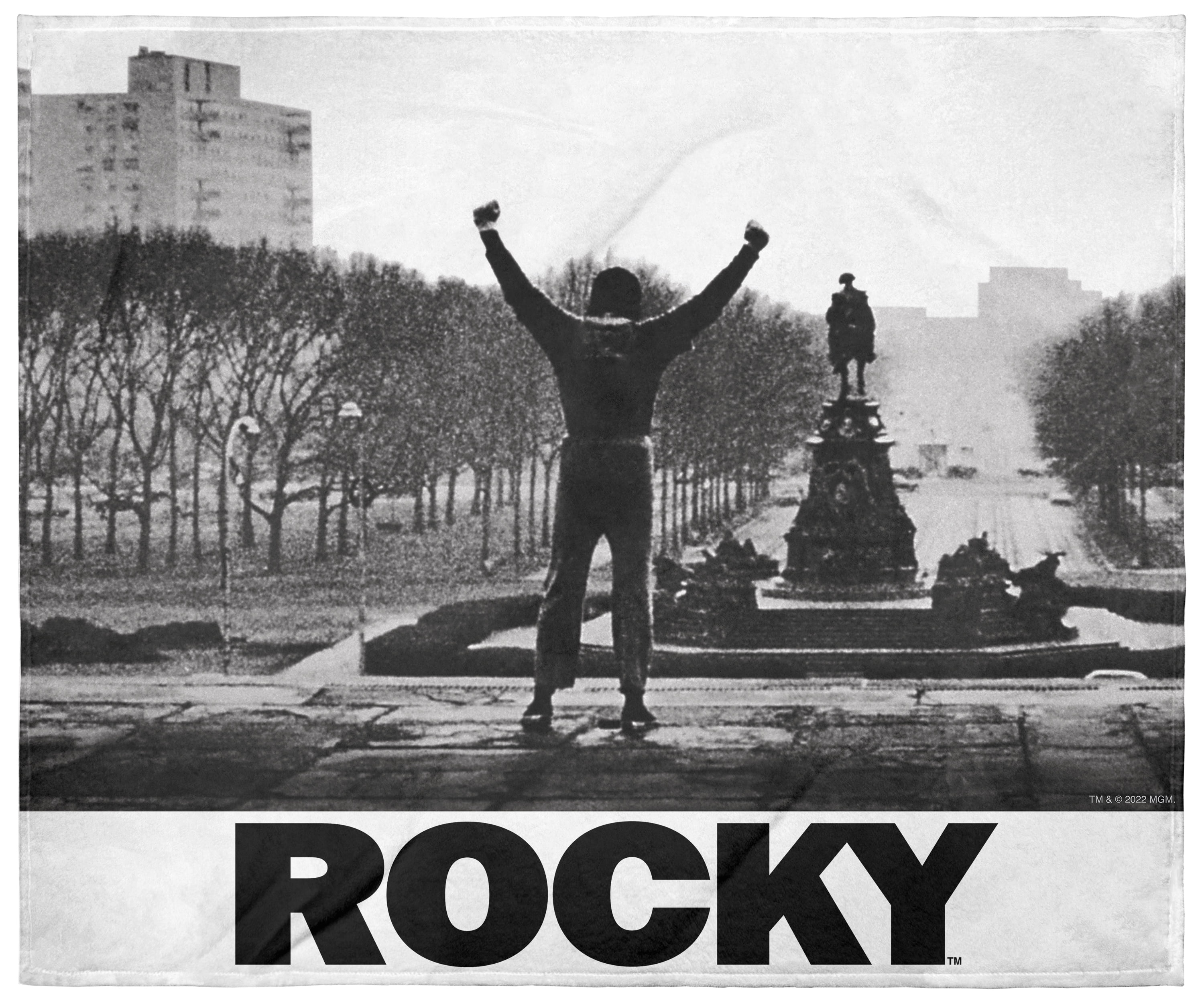 MGM Rocky Balboa Italian Stallion Victory Steps Soft Fleece Throw ...