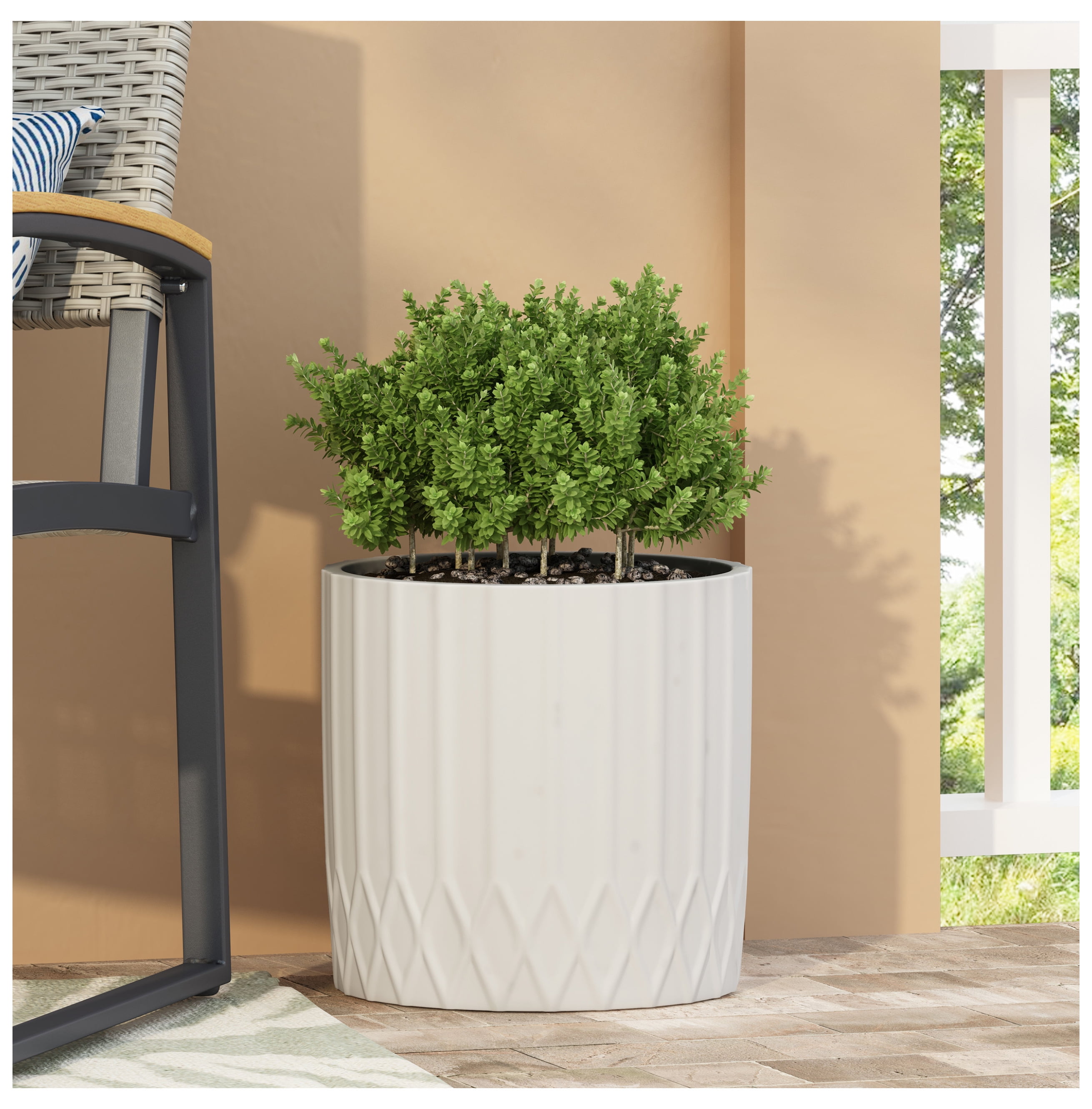 MGO PLANTER Antique White + Magnesium Oxide - Walmart.com