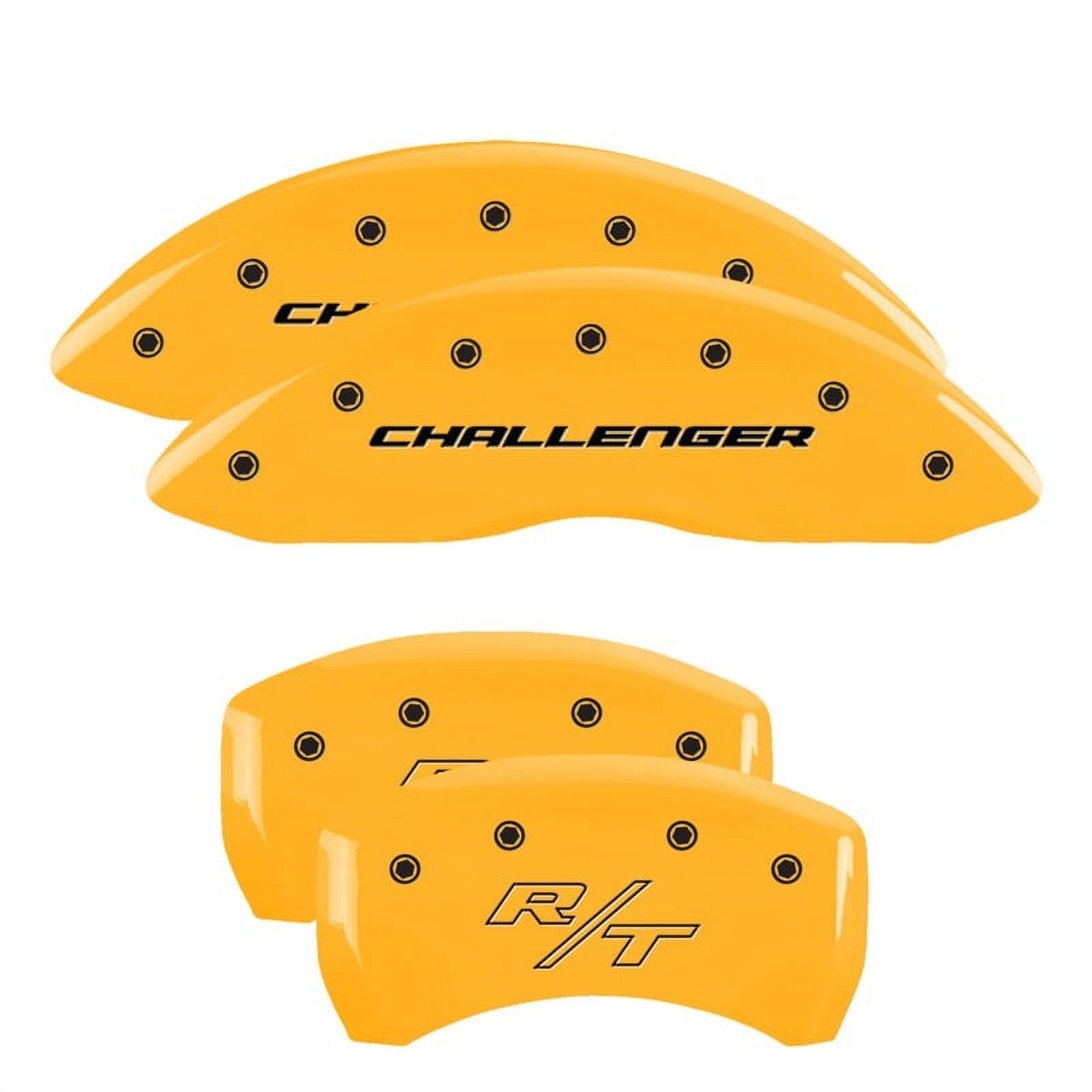 MGP 4 Caliper Covers Engraved Front Cursive/Challenger Engraved Rear RT ...