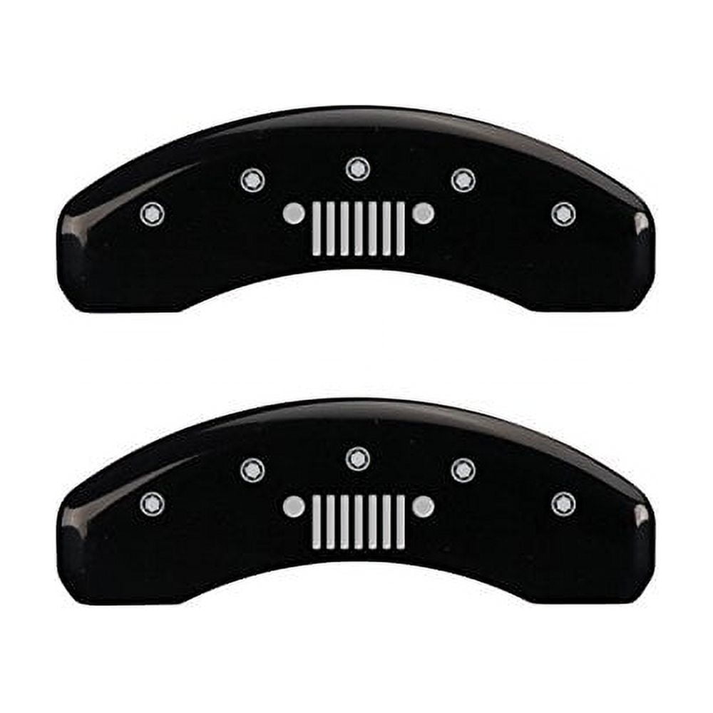 MGP Caliper Covers 42006SJPLBK Caliper Cover with Black Powder Coat ...