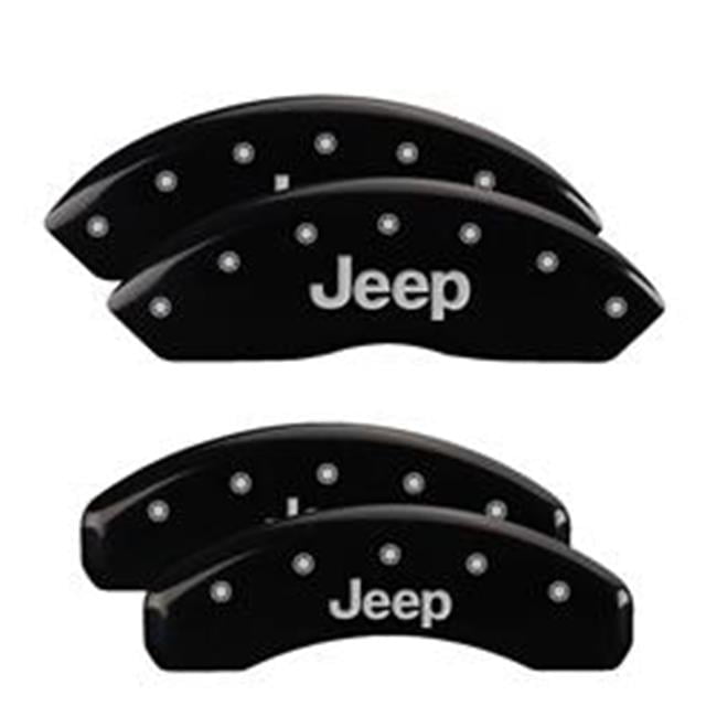 MGP Caliper Jeep Logo Caliper Cover for 2019 Jeep Wrangler - Black ...