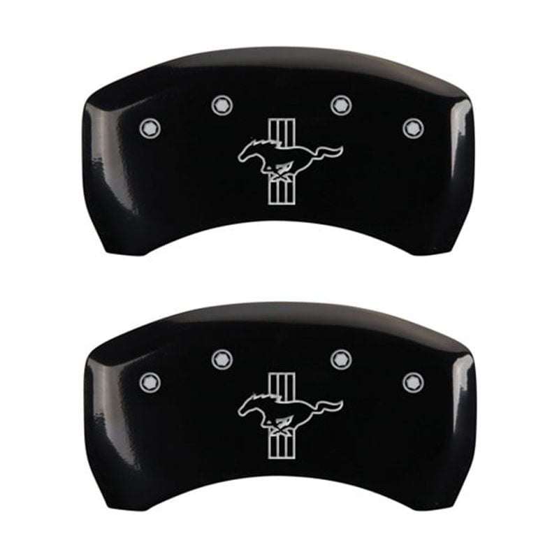 MGP Rear set 2 Caliper Covers Engraved Rear S197/Bar & Pony Black ...