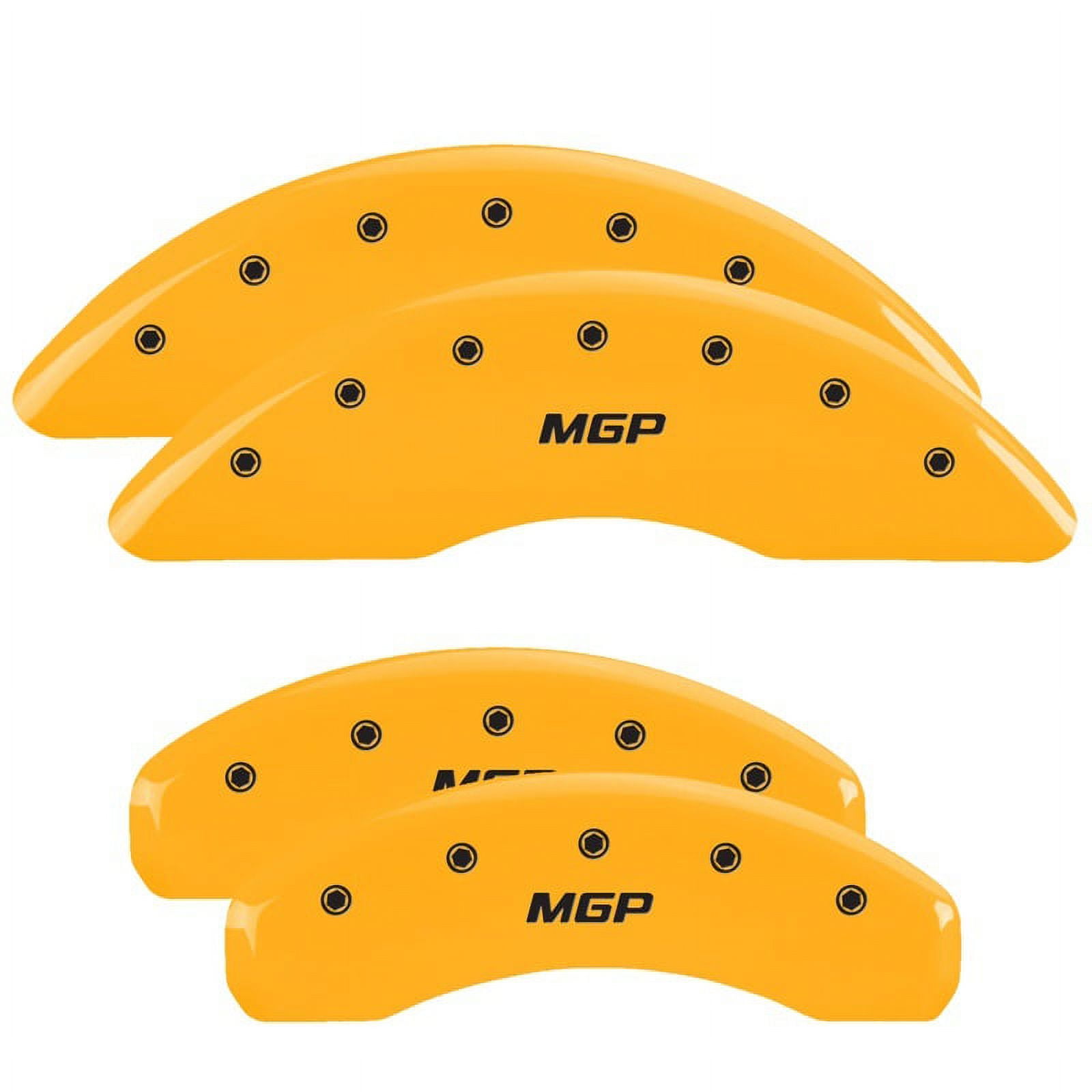 MGP Set of 4 Caliper Covers with Engraved Front and Rear (MGP), Yellow ...