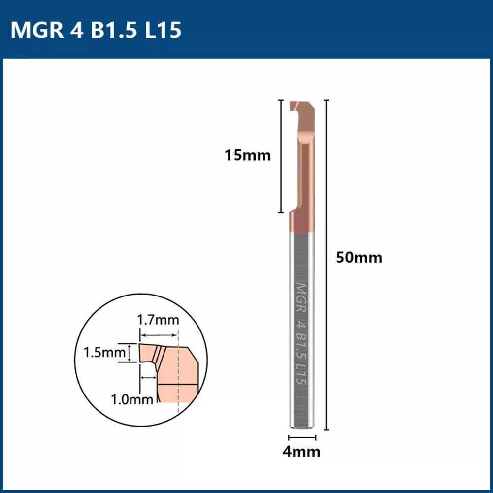 MGR Integral Internal Boring Cutter Tools CNC Carbide Micro Boring Cutter Groove MGR 4B1.5 L15 ...