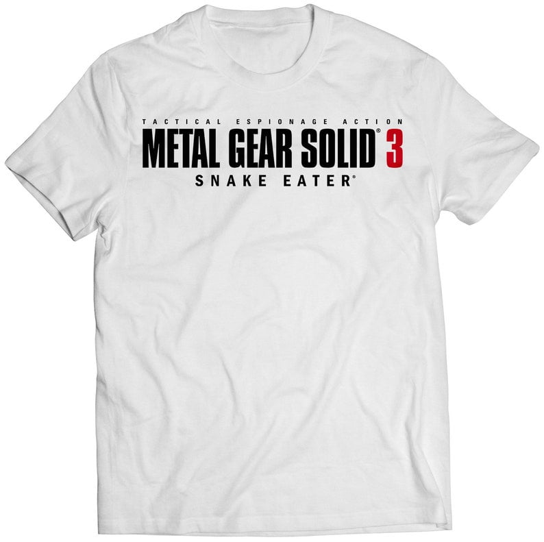MGS 3 Snake Eater MGS3 Title Logo Premium Unisex T-shirt (vectorized ...