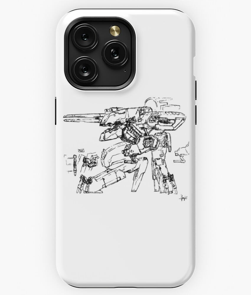 MGS REX Sketch Fan Art Design M1988 Phone Case for iPhone 17 16 15 14 ...