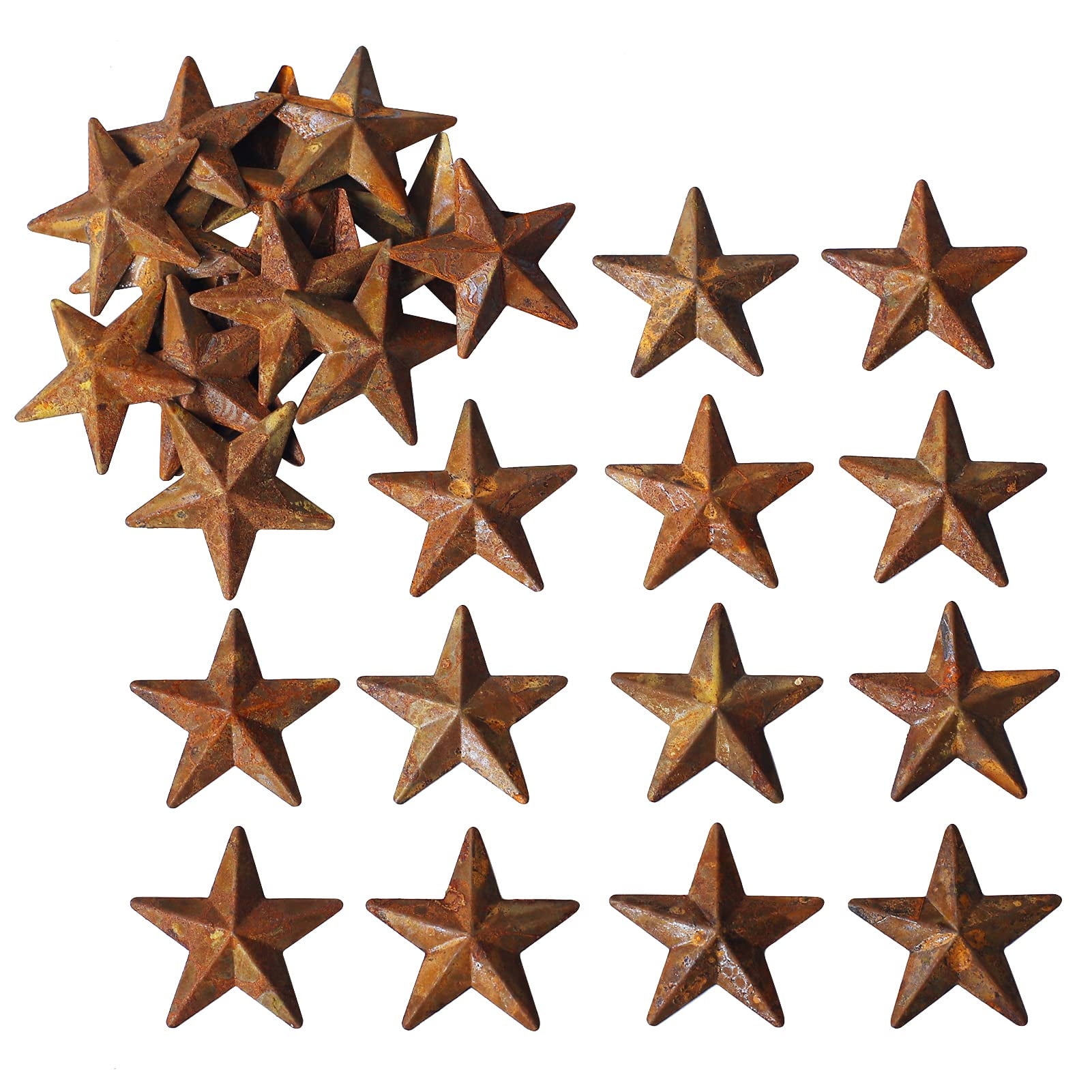 MGSYPHOME Mini Rustic Barn Star/Small Metal Stars for The Western ...