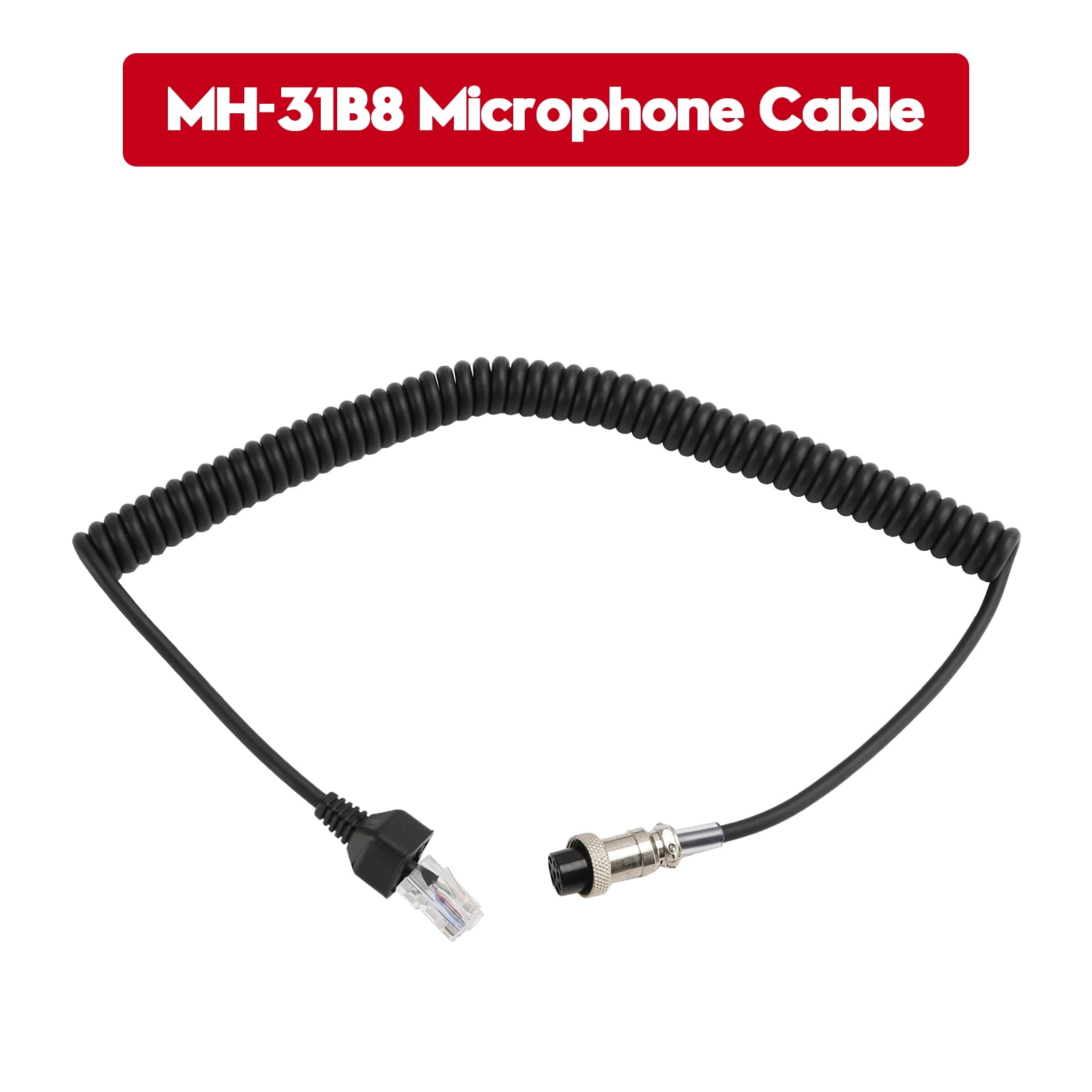 MH-31B8 Microphone Cable For Yaesu Car FT847 FT920 FT950 FT2000 Walkie ...
