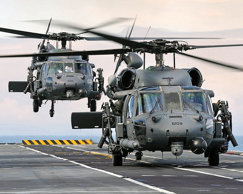 MH-60P Pave Hawk Helicopters on HMS Illustrious Style - A - 24x36 Inch ...