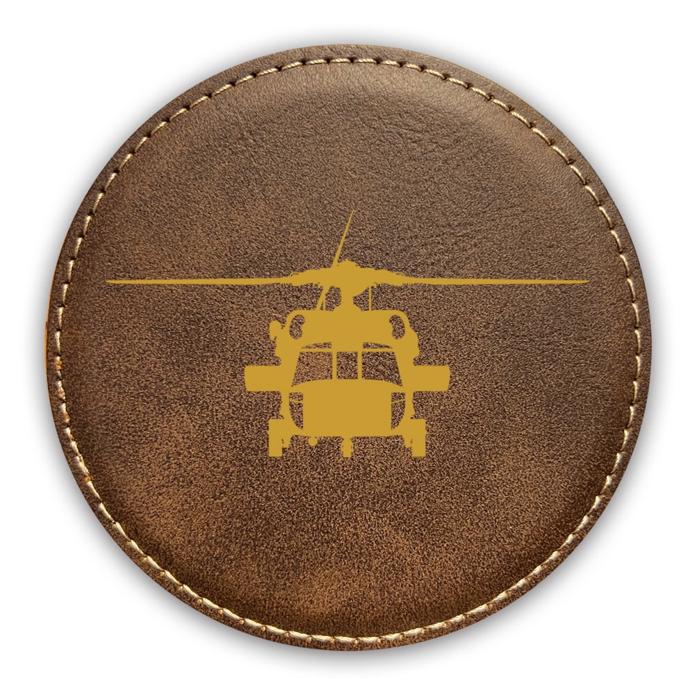MH-60S Knighthawk Coaster Laser Engraved Leatherette - Round Coasters ...