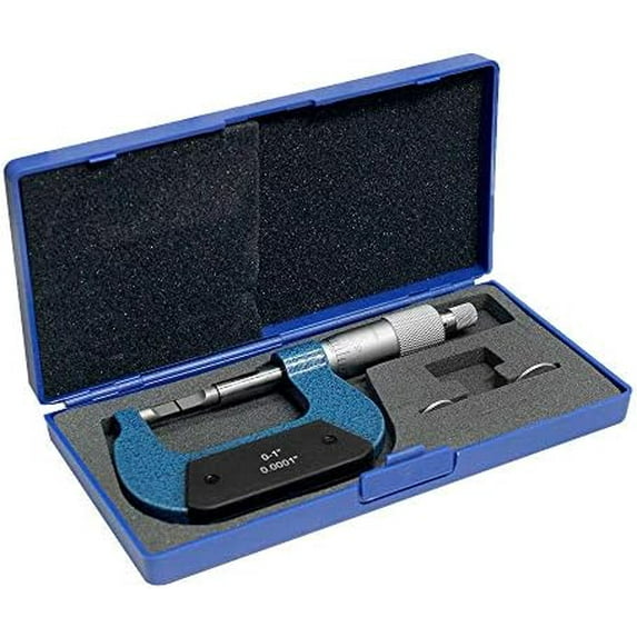 MH GLOBAL 0-1 Inch Blade Outside Micrometer Solid Metal Frame ...