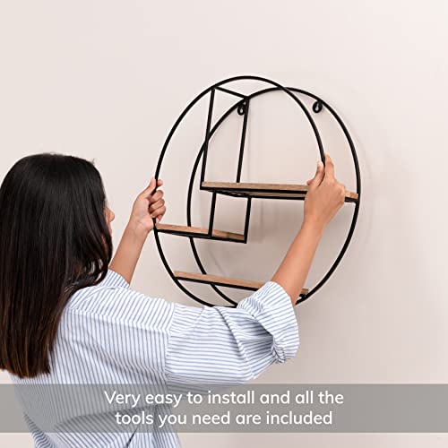 MH London Circle Wall Shelf - Lemar Shelves - Exclusively Designed Hand ...