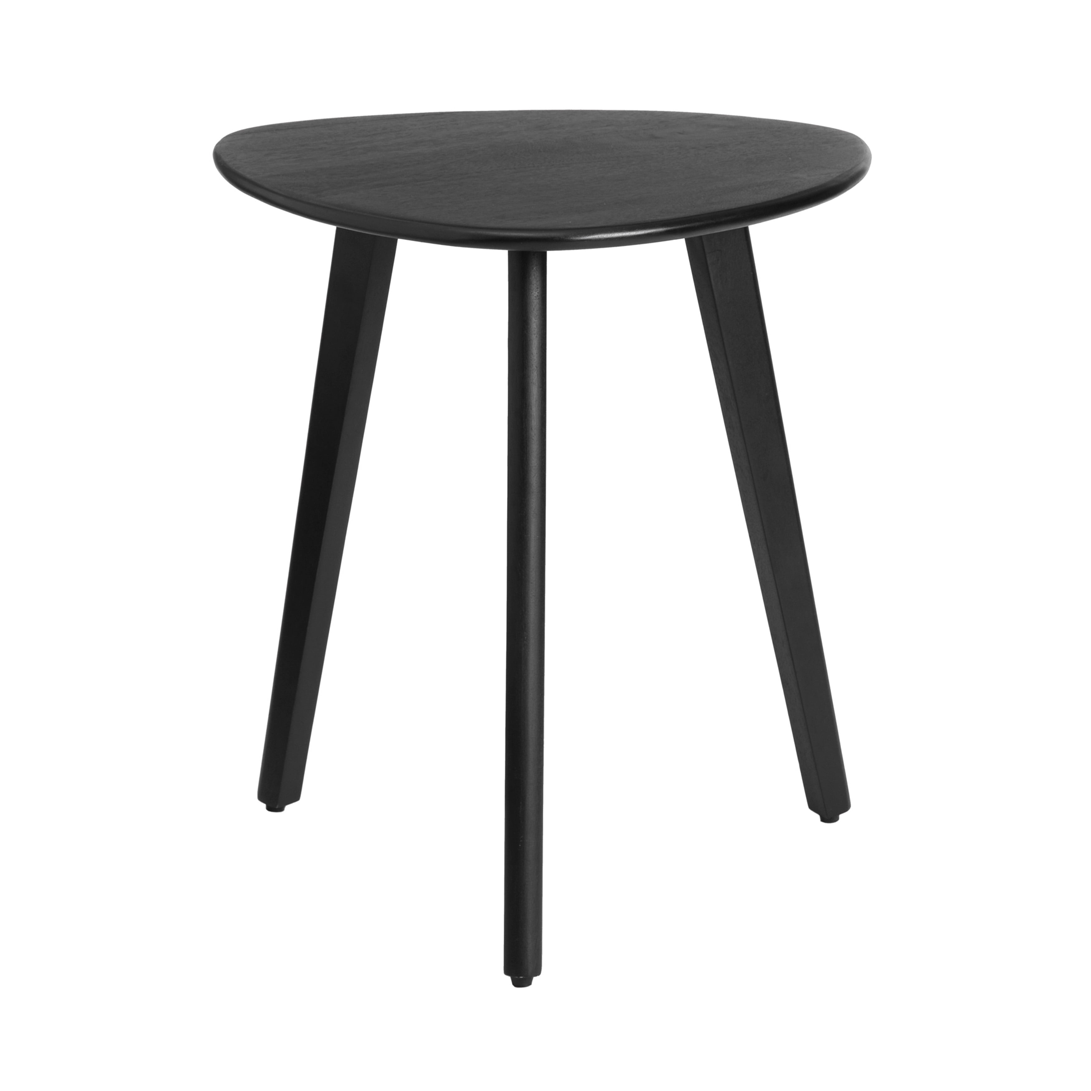 MH London Wandsworth Plectrum Solid Wood End Table, Black Finish, 18" x ...