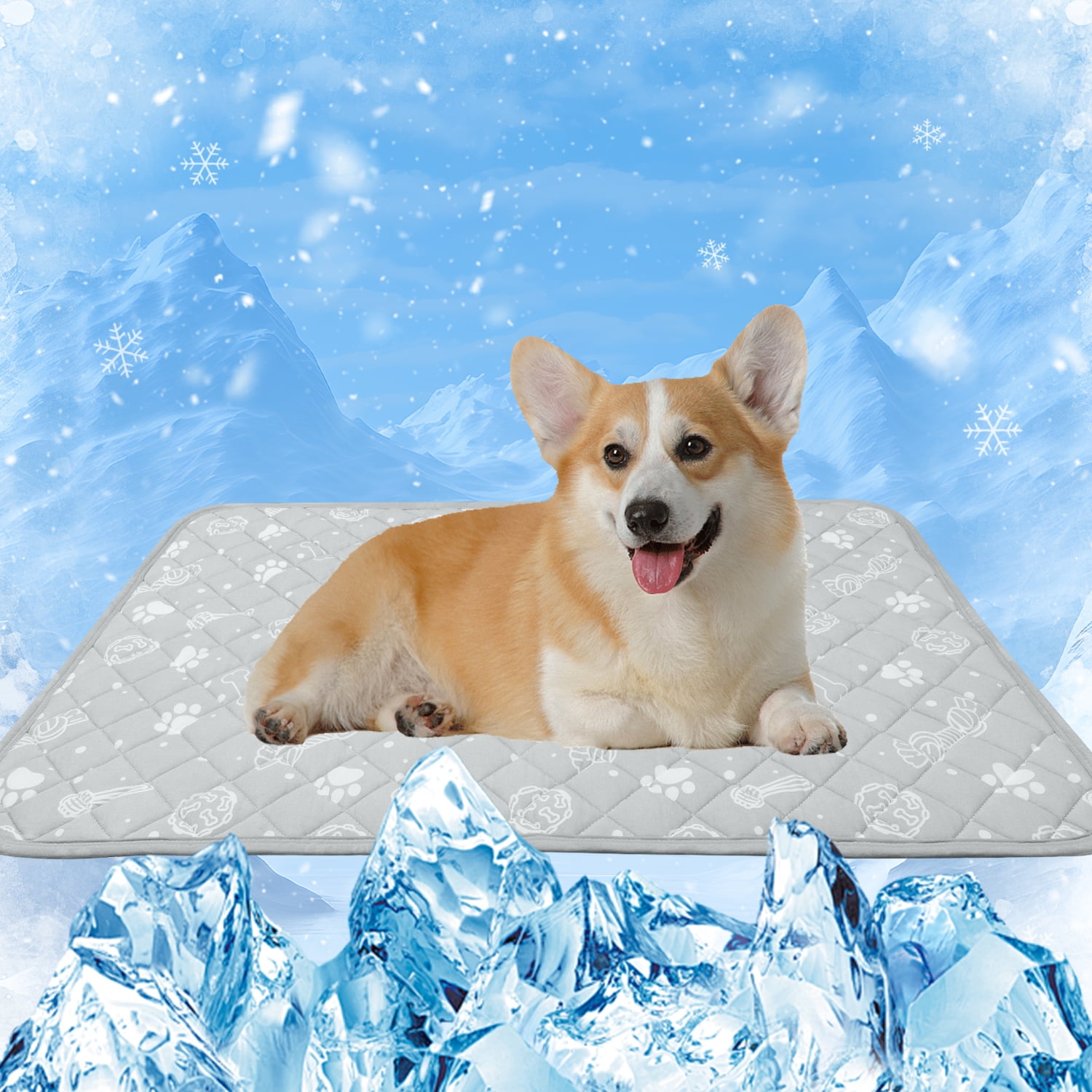 MH MYLUNE HOME Self Cooling Mat for Dog, 28”x39” Arc-Chill Cooling ...