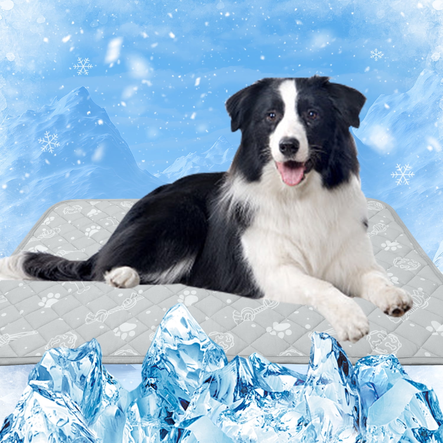 MH MYLUNE HOME Self Cooling Mat for Large Dog, 39”x59” Arc-Chill ...