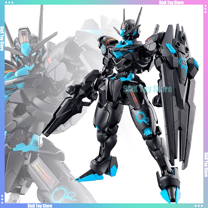 MH Model HG 1/144 Aerial Neon Blue Assembly Action Figure Robot Model ...