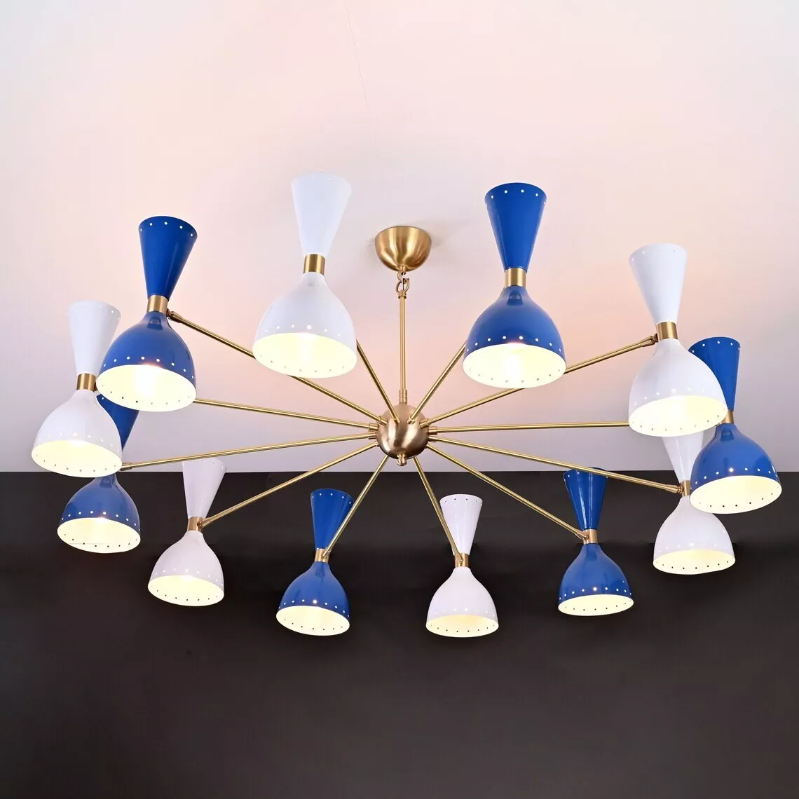 MH Overseas 20-Arm Diabolo Retro 1950s Sputnik Chandelier – Italian Mid ...