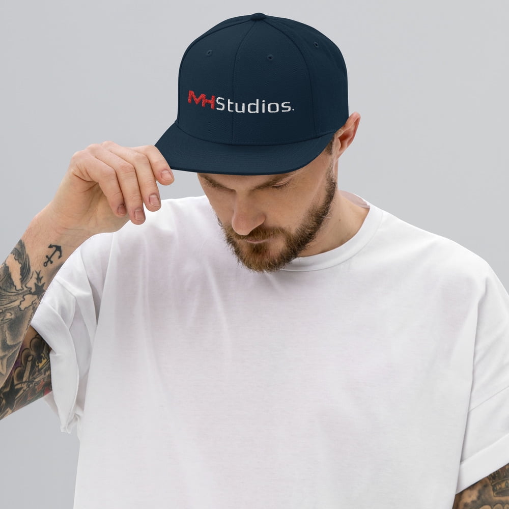 MH STUDIOS TITLE Snapback Hat (Dark Navy) - Walmart.com