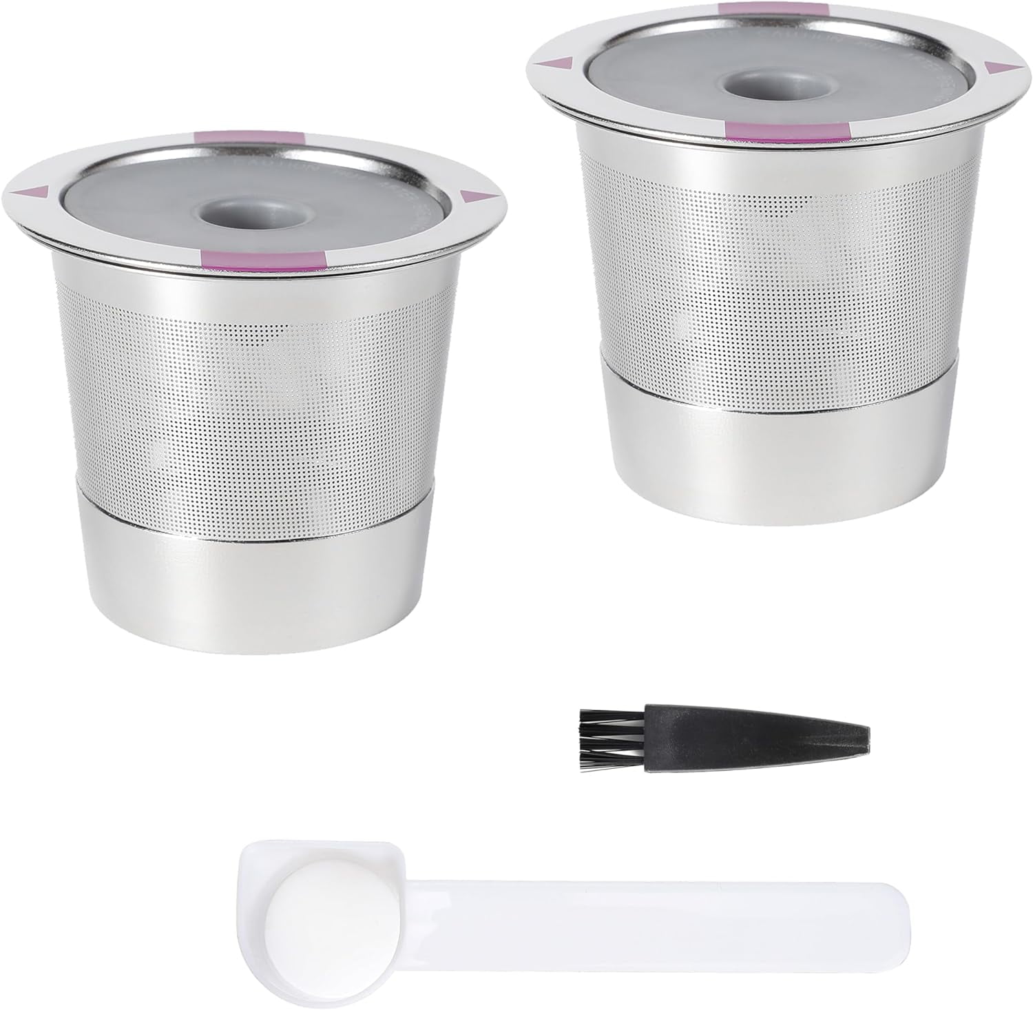 M&H Stainless Steel Reusable K-Cups Coffee Filter, Single Serve Brewing ...