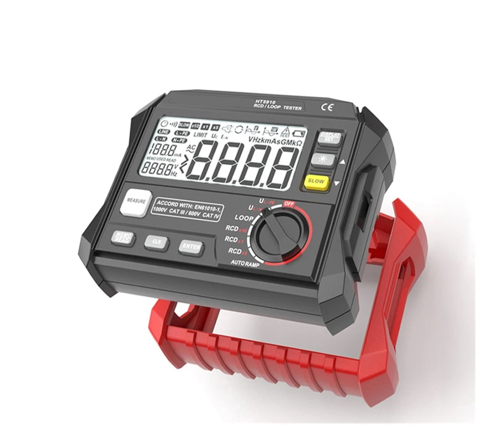 MH12 Ohm Tester Digital Multimeter Insulation Earth High Resistance ...