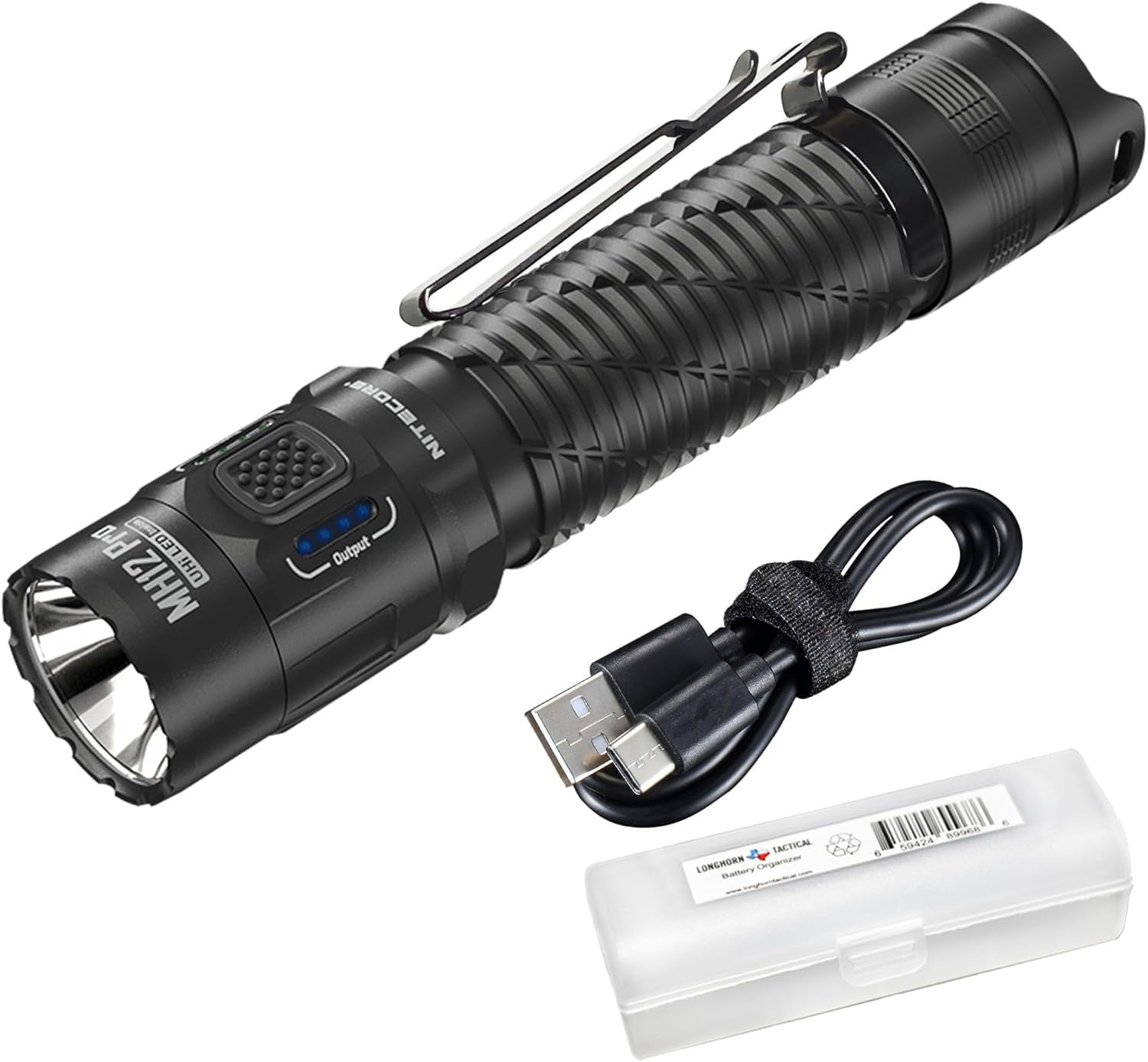 MH12 Pro Tactical Flashlight, 3300 Lumen high Lumen USB-C Rechargeable ...