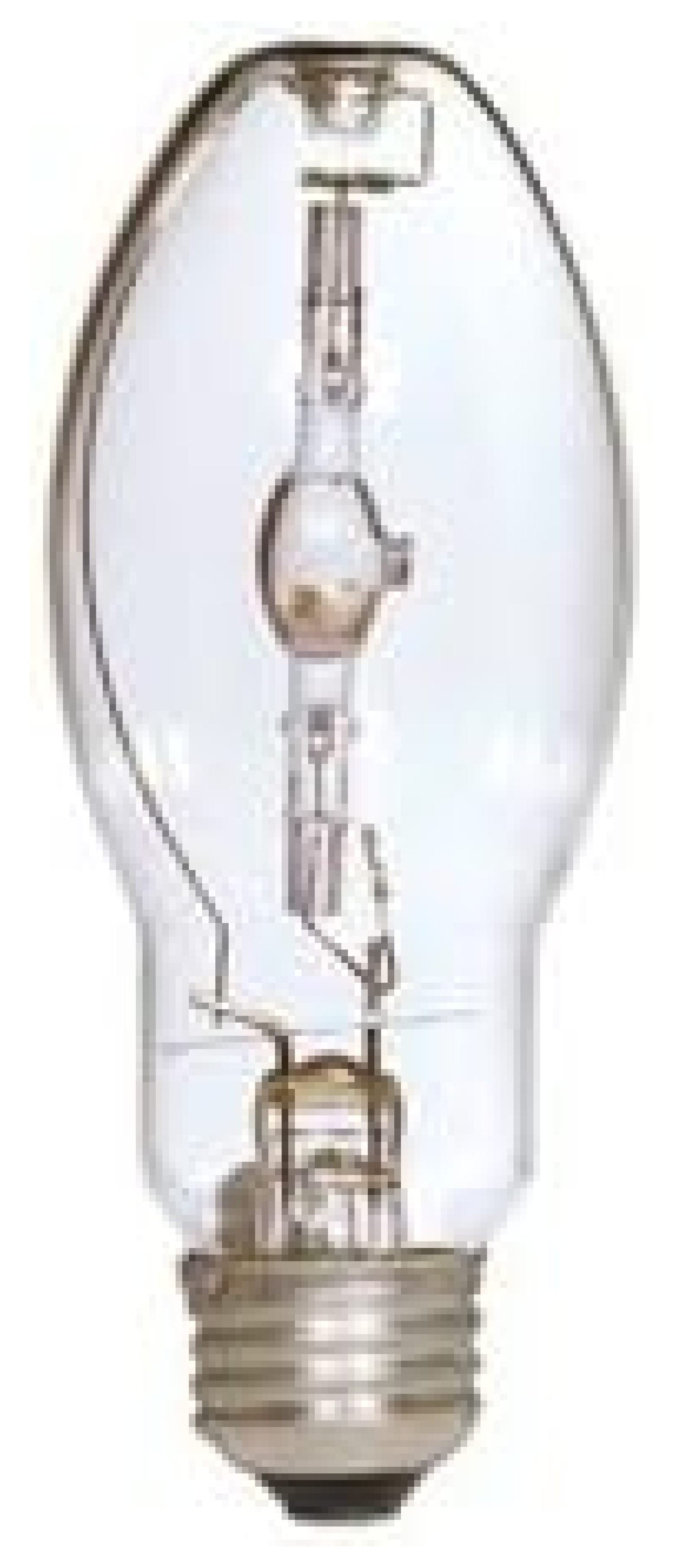 MH175W Metal Halide Bulb ED17 Medium Base Clear - 10,000 Hour Life ...