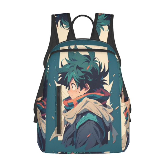 MHA Izuku Midoriya Deku Backpack Student School Bag Bookbag Satchel ...