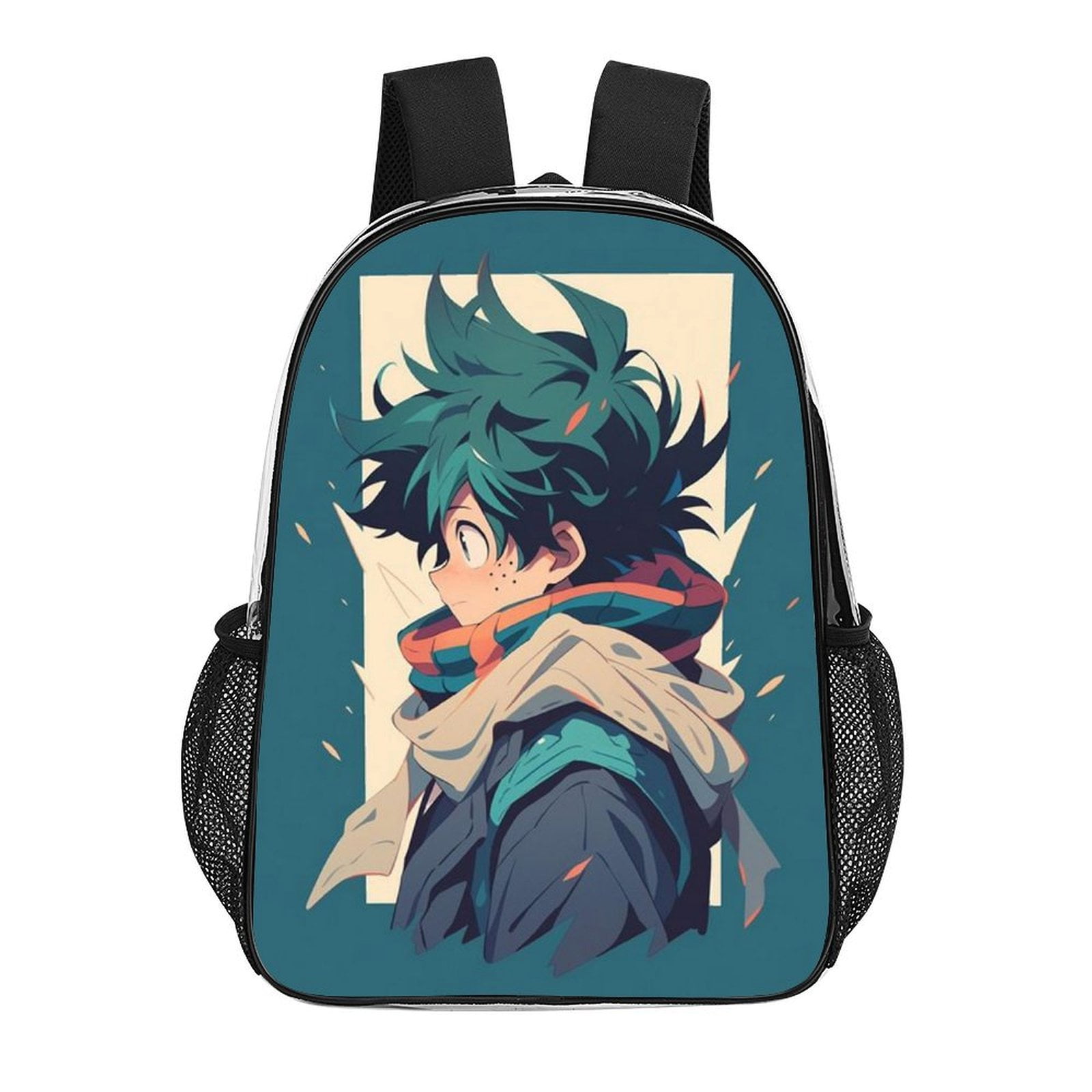 MHA Izuku Midoriya Deku Clear Backpack Transparent Bag 17 Inch Large ...