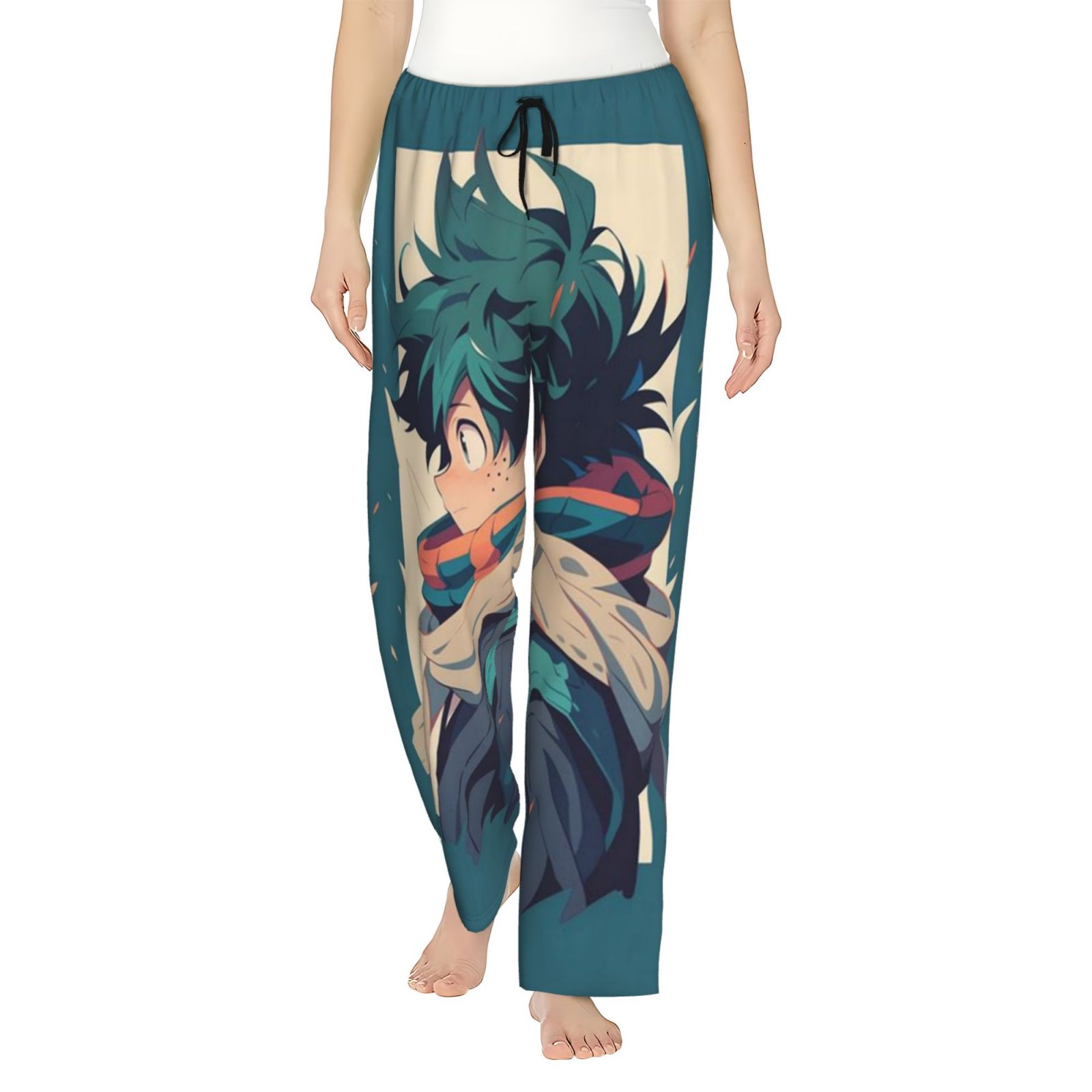 MHA Izuku Midoriya Deku Women's Pajama Pants With Pockets Lounge Daily ...