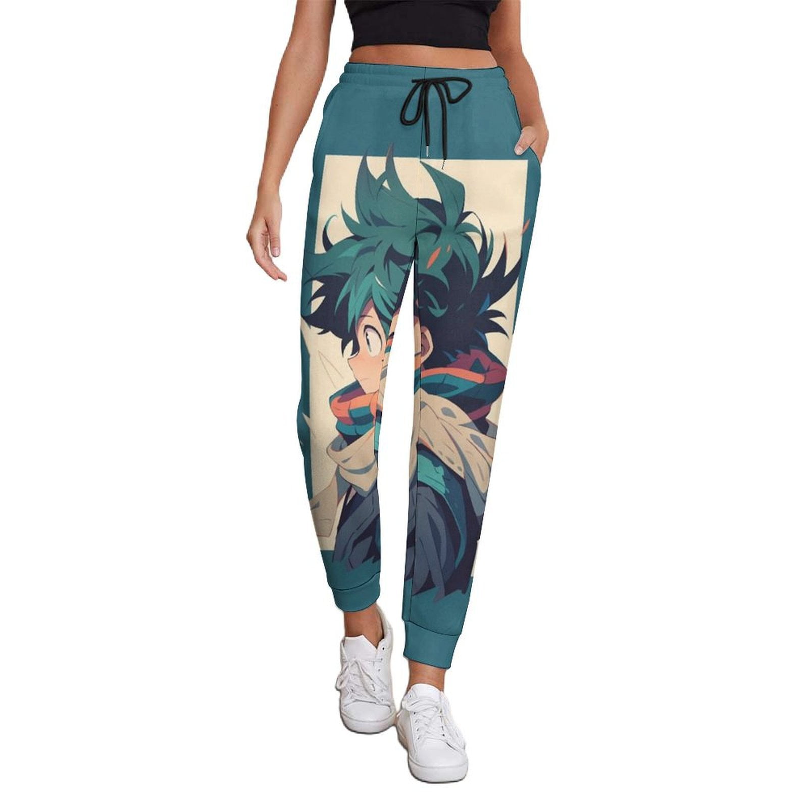 MHA Izuku Midoriya Deku Womens Sweatpants Joggers Pants Trousers Casual ...