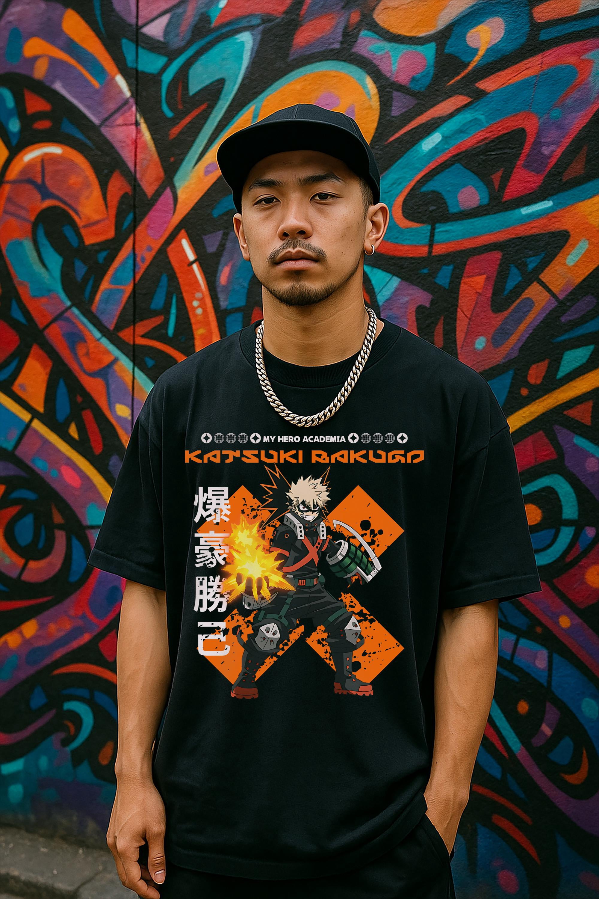 MHA Katsuki Bakugo Anime Inspired Graphic T-shirt, Manga Fan Merch ...