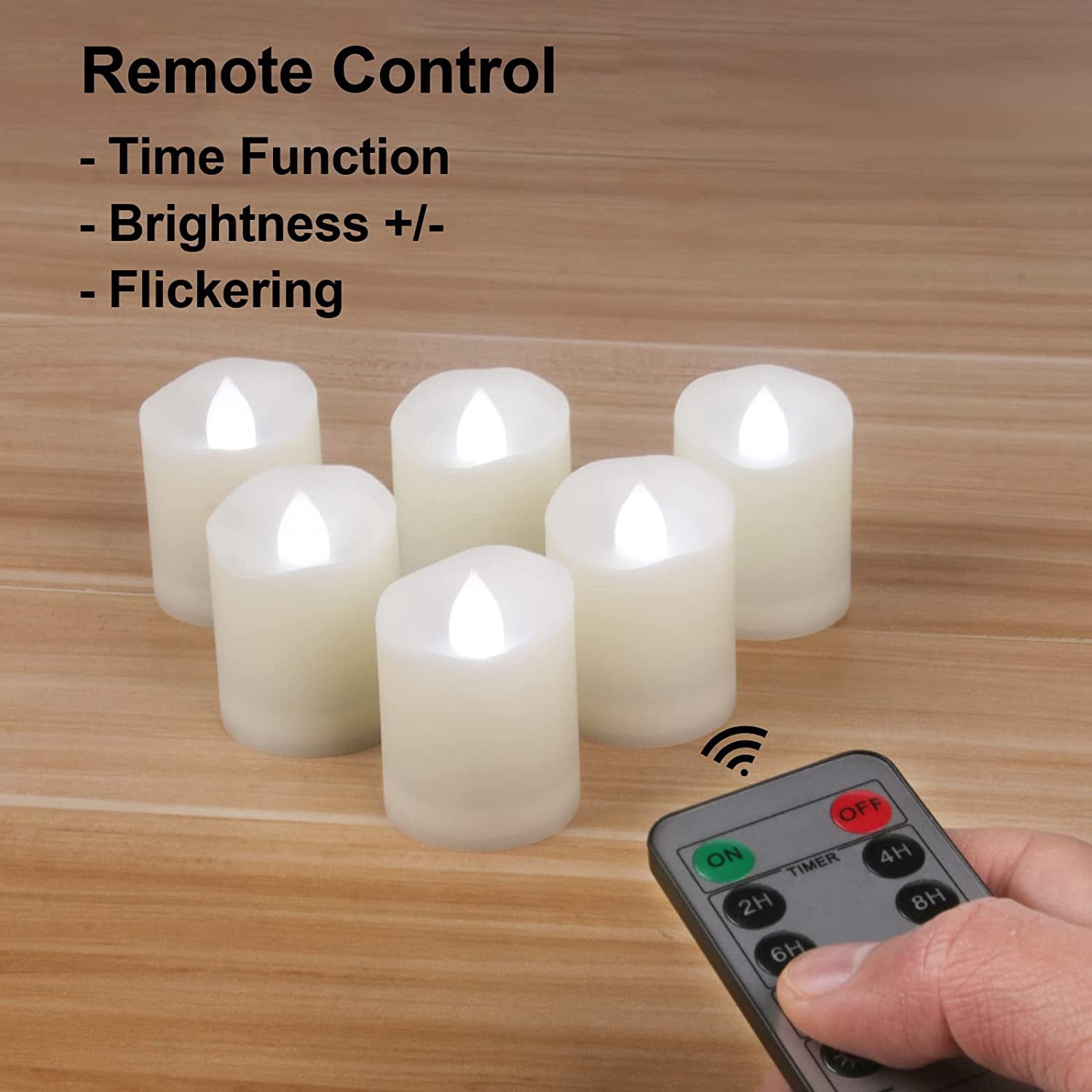 MHAWBL-Flameless LED Tea Lights with Timer - Battery Operated ...