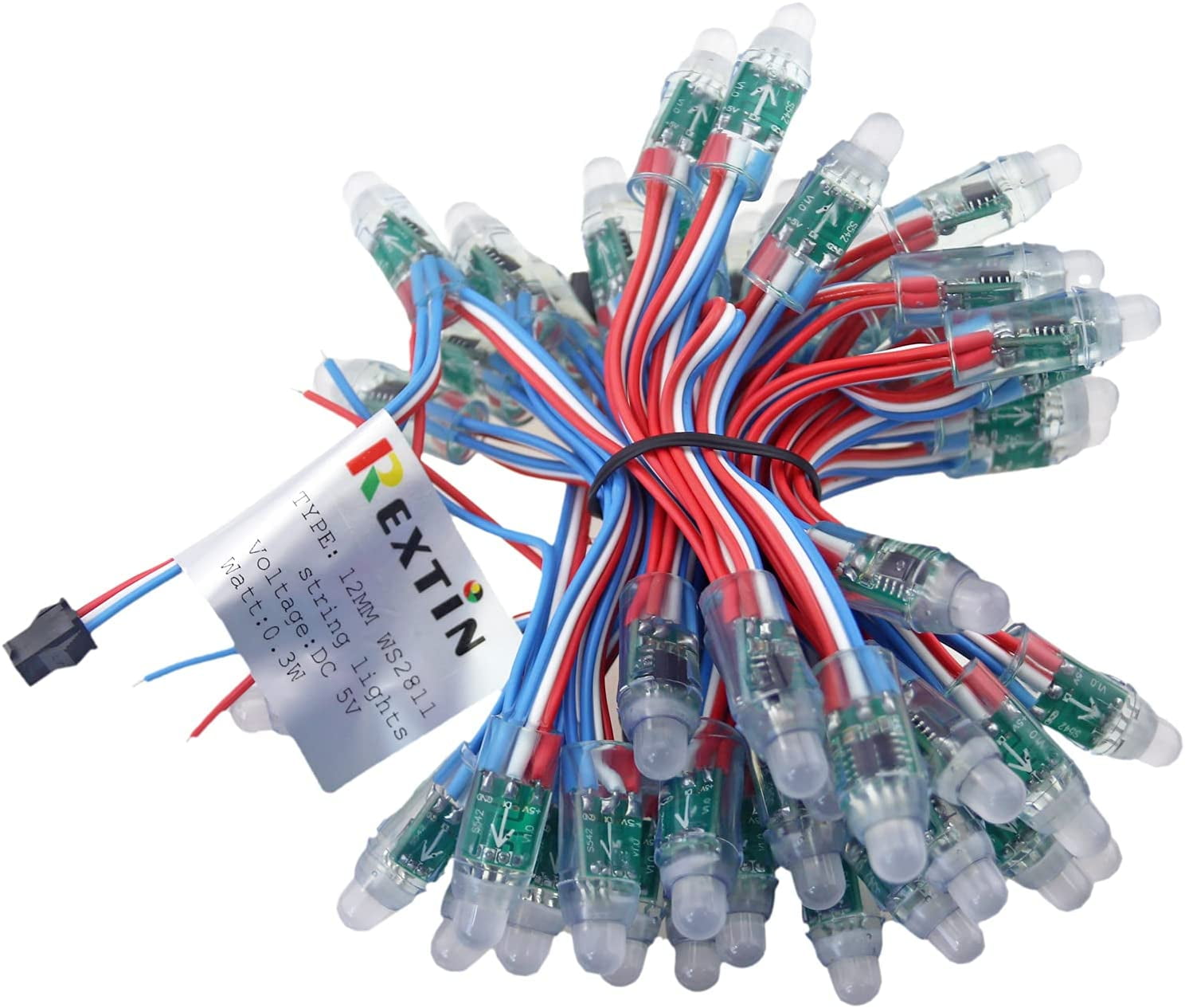 MHAWBL-® WS2811 Pixels Digital Addressable LED String Lights Waterproof ...