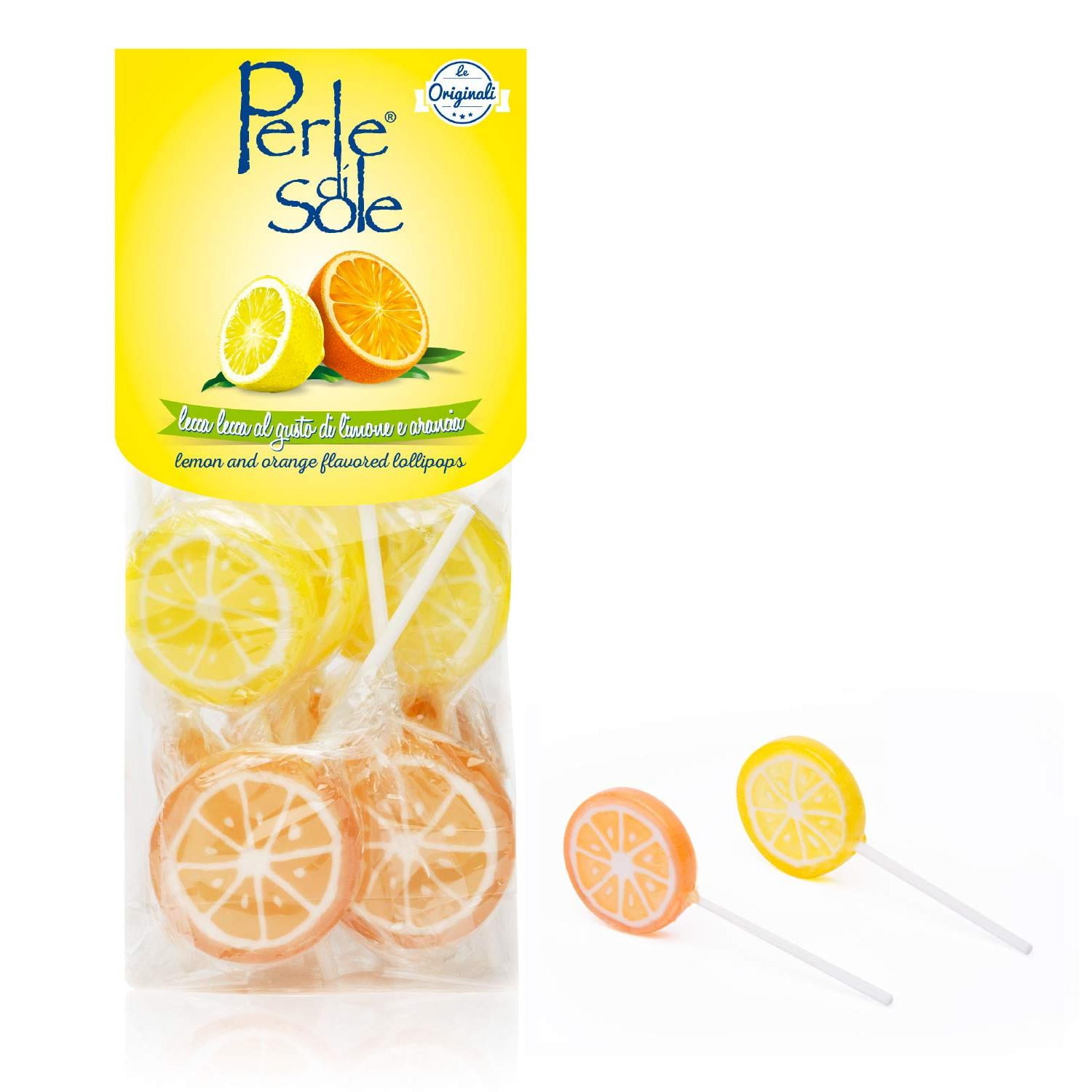 MHBF Assorted Lemon and Orange Lollipops Individually Wrapped - Italian ...