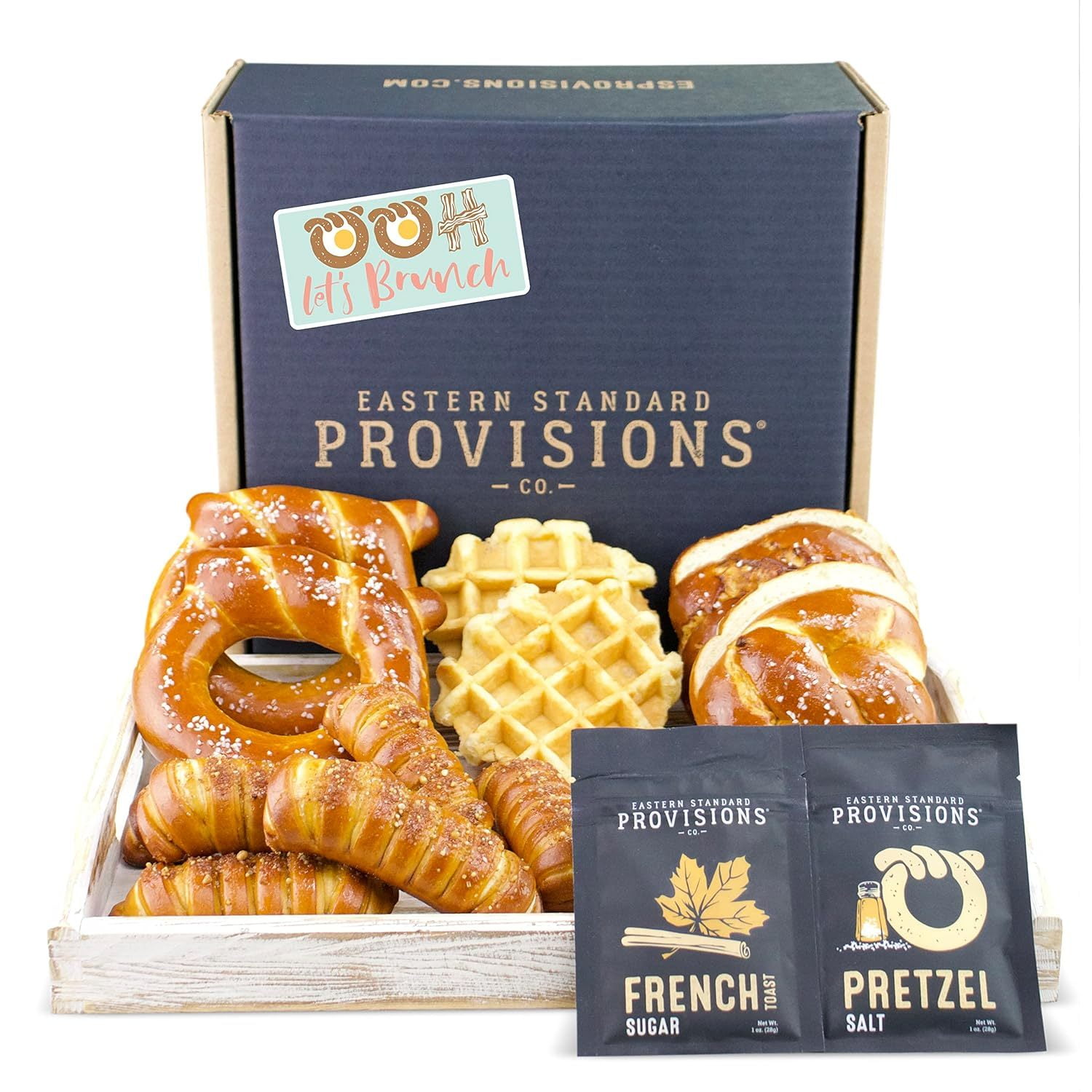 MHBF "Let's Brunch" Gourmet Gift Box, Fresh Artisanal Soft Pretzels ...