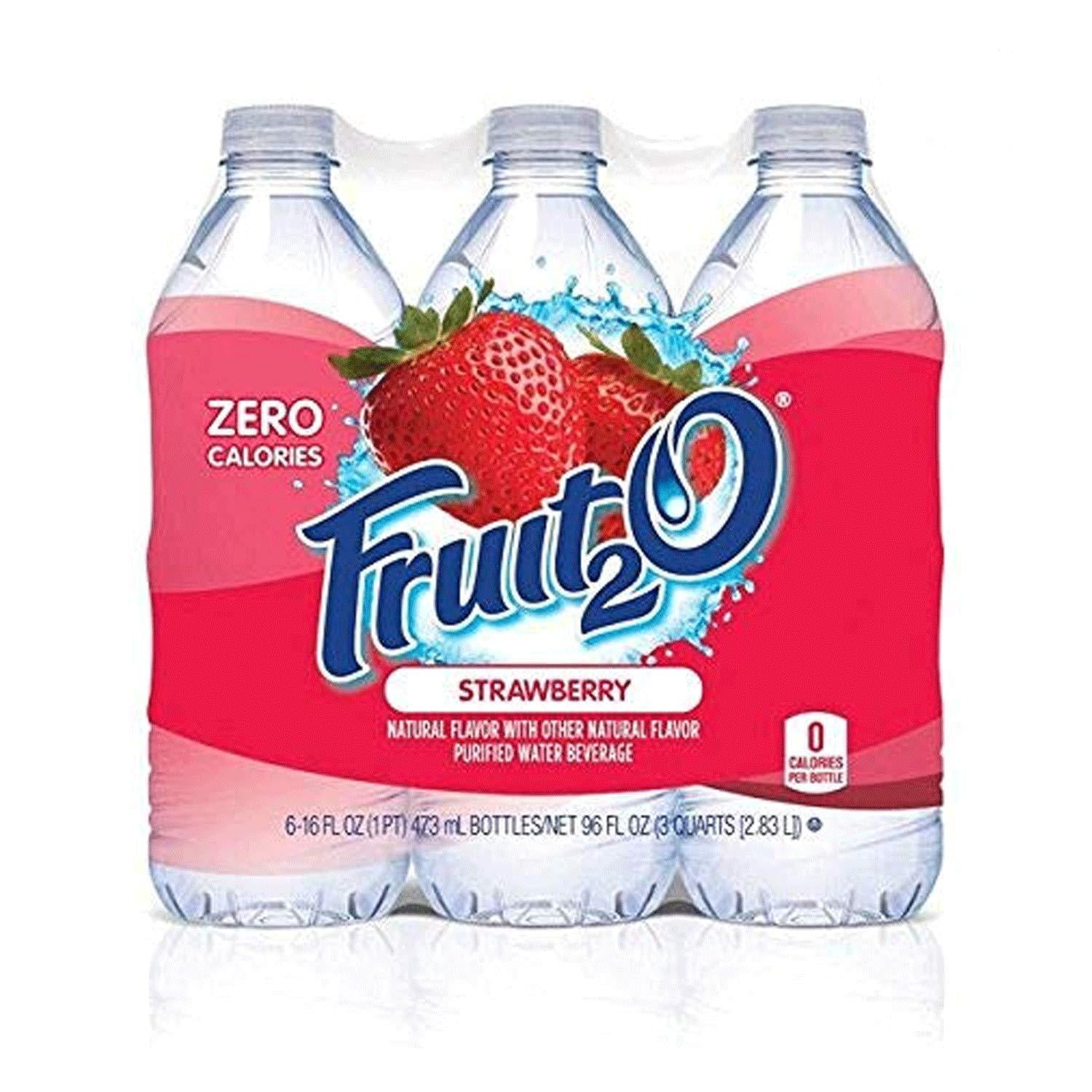 MHBF Zero Calorie Flavored Water, Strawberry, 6 Count (Pack of 4 ...