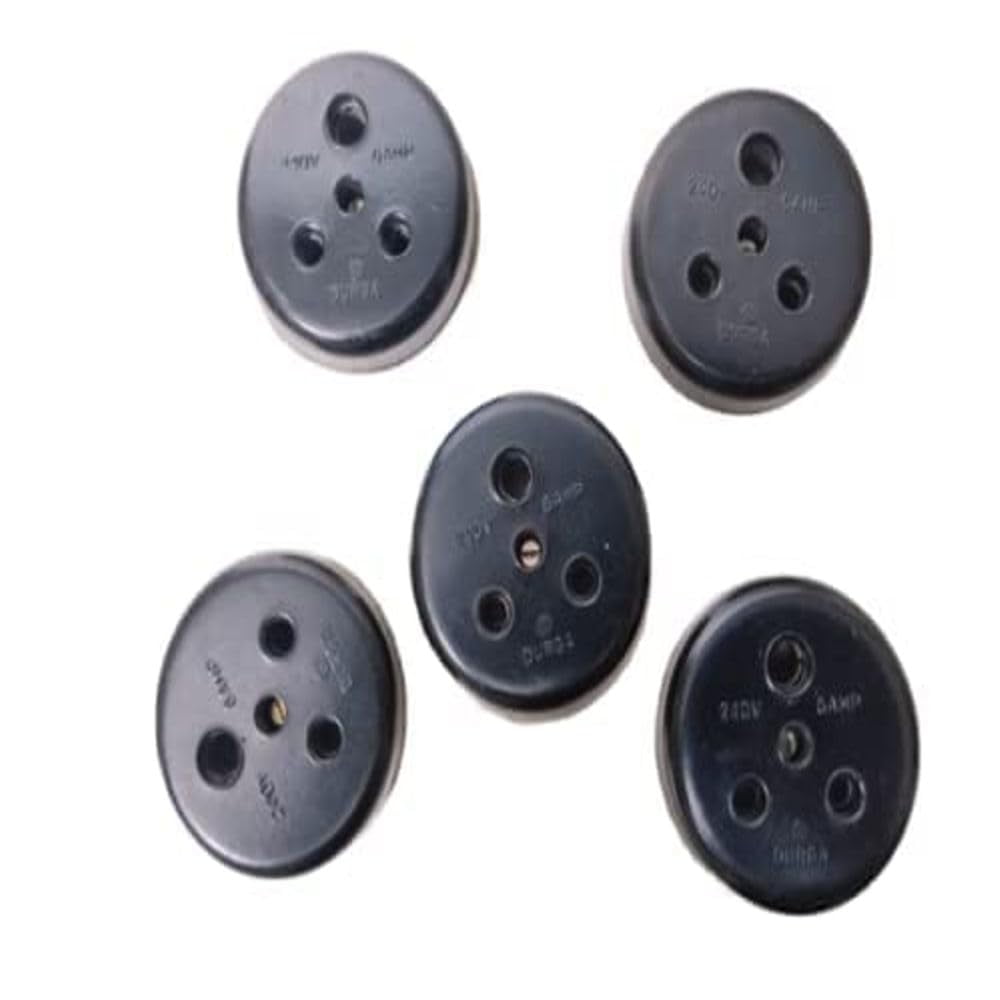 MHE Vintage Old Round Bakelite Light Socket With Ceramic 6Amp 250V Set ...