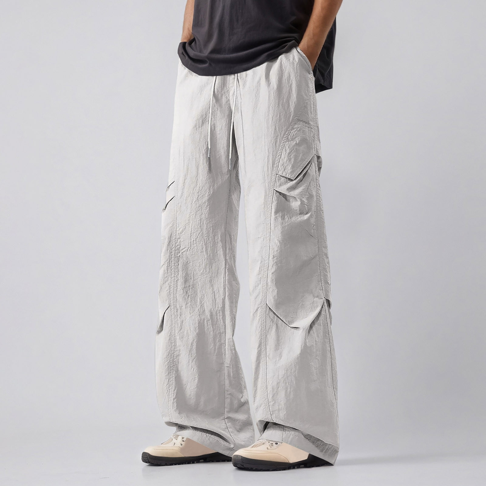 MHFRRA Cargo Sweatpants for Men Men's Cargo Pants Straight Leg Casual ...