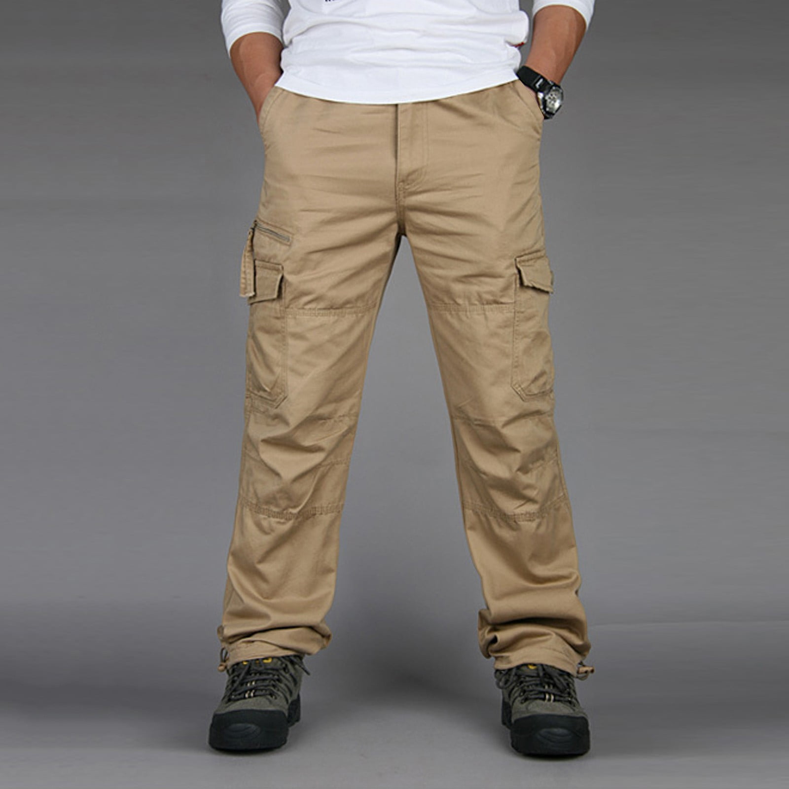 MHFRRA Men's Cargo Pants Mens Spring Fall Cashew Flower Casual Sports ...
