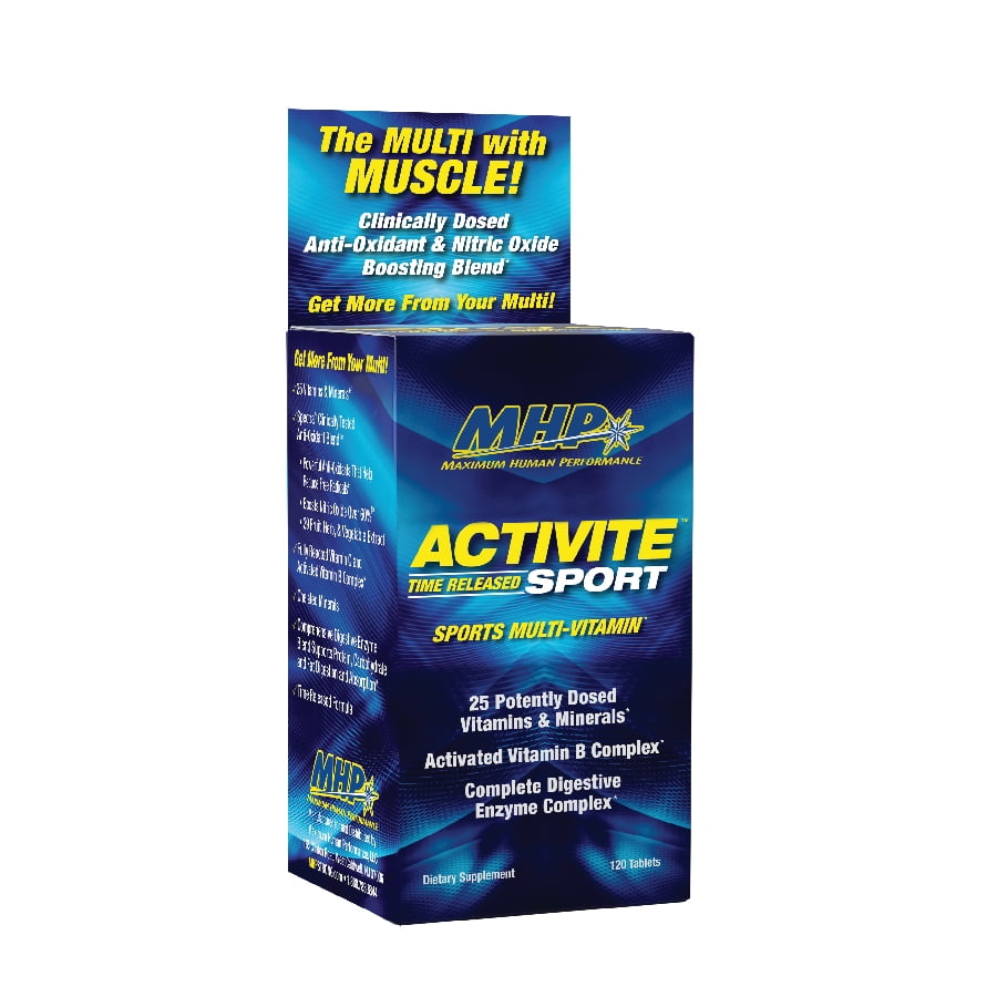 MHP Activite Sport, Multi Vitamin, Time Released, 120 Tablets - Walmart.com