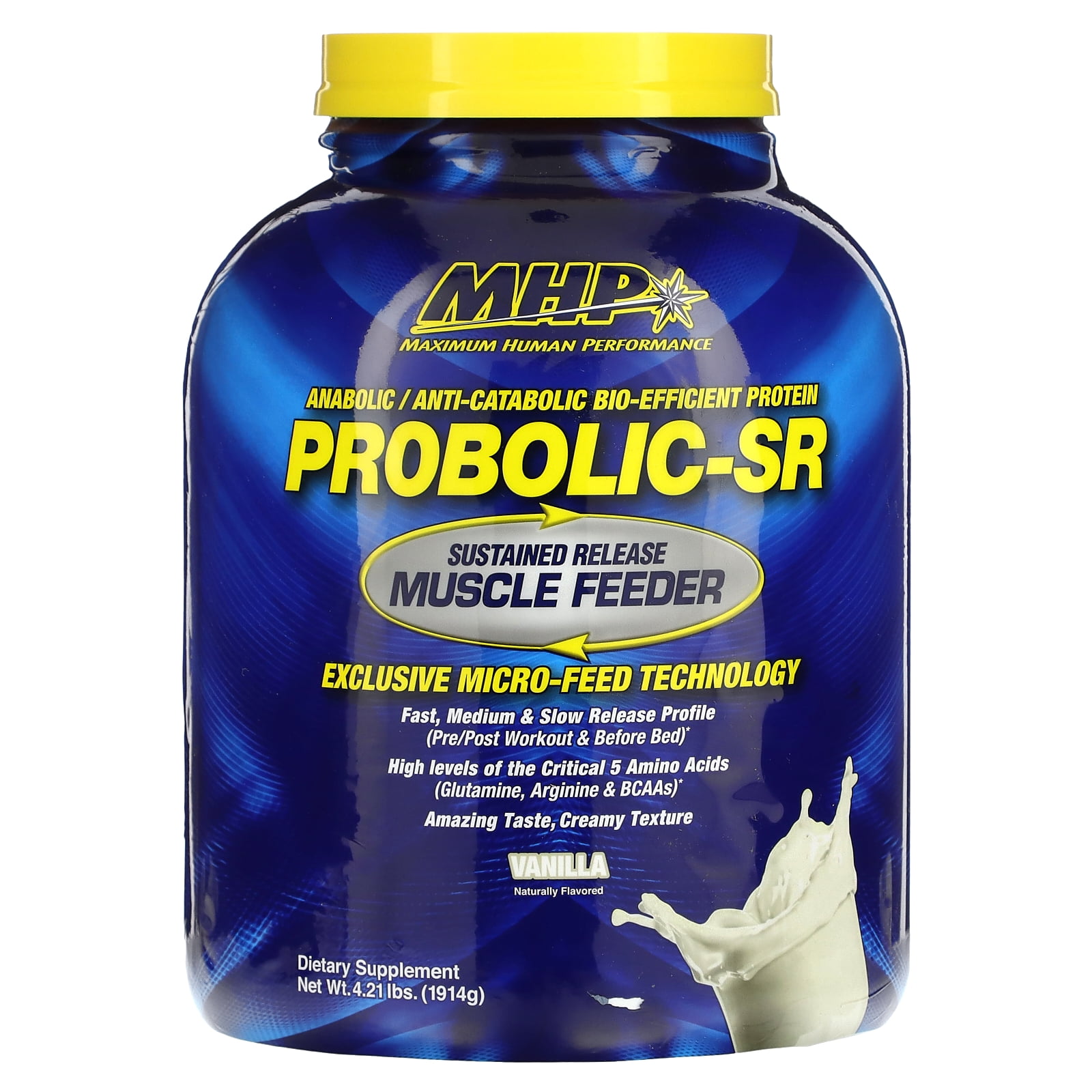 MHP Probolic-SR BCAA Powder, Glutamine Preworkout Amino Protein ...