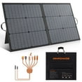 MHPOWOS 110W Portable Solar Panel with Adjustable Kickstands IP67 ...