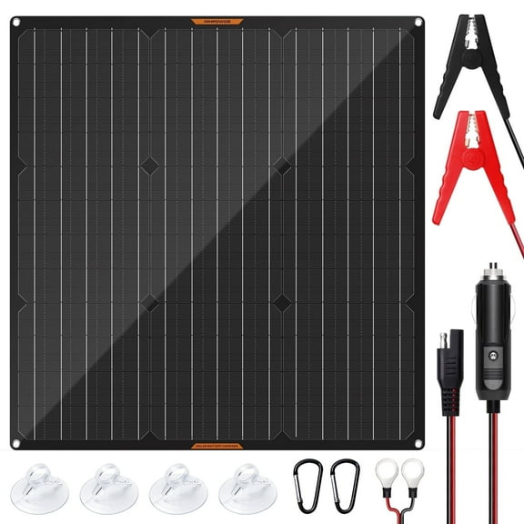 Waterproof 20W 12V Solar Battery Charger & Maintainer PRO, Built-in ...