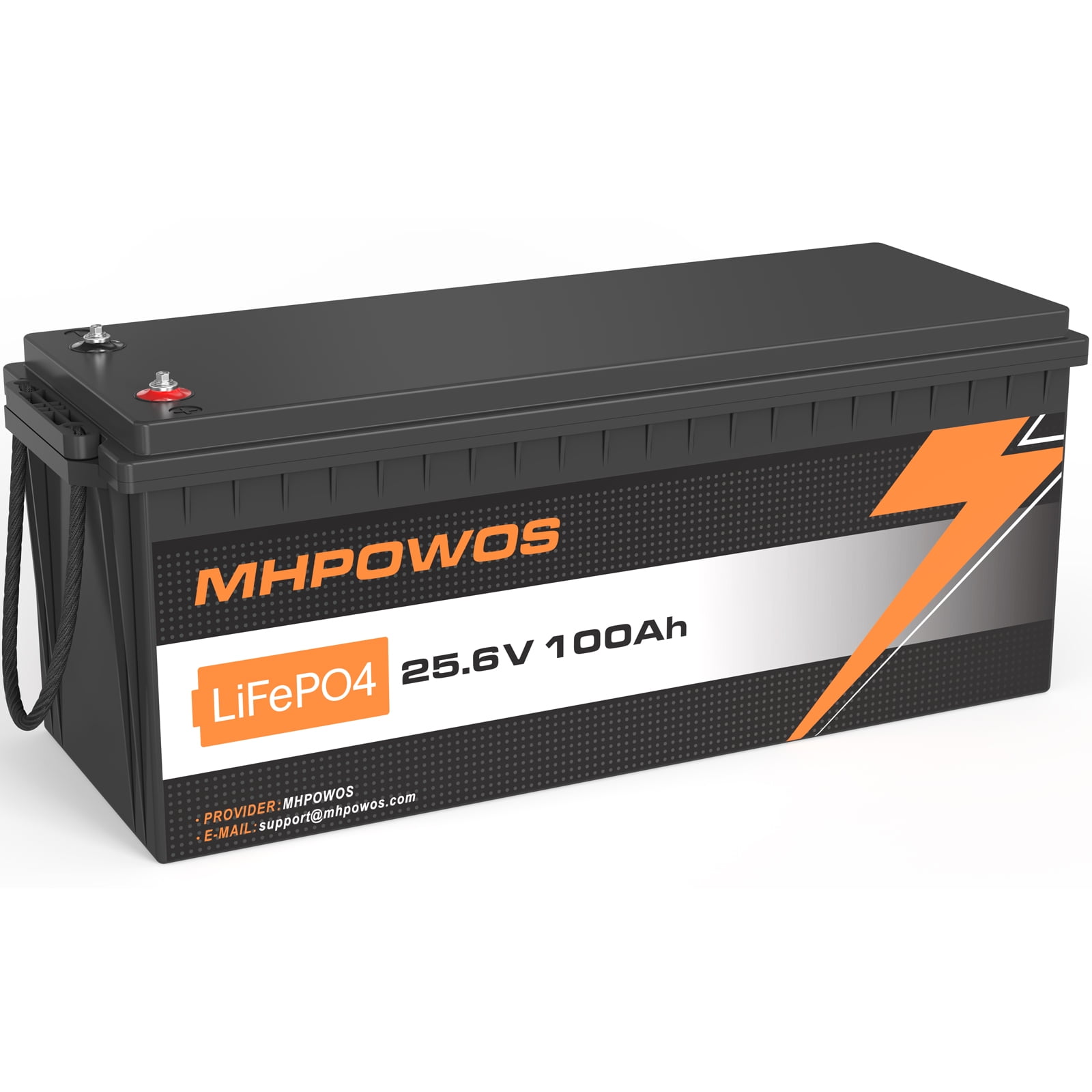 MHPOWOS 24V 100Ah LiFePO4 Lithium Battery, 4000-15000 Deep Cycle Rechargeable Lithium Iron ...