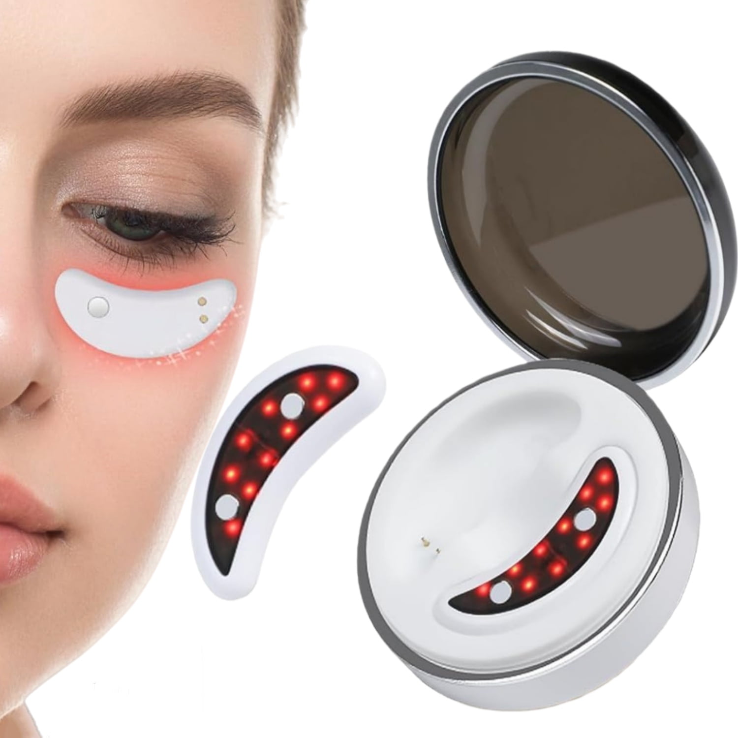 MHR Reusable Microcurrent Facial Device - Anti Aging Massage, Red Light ...