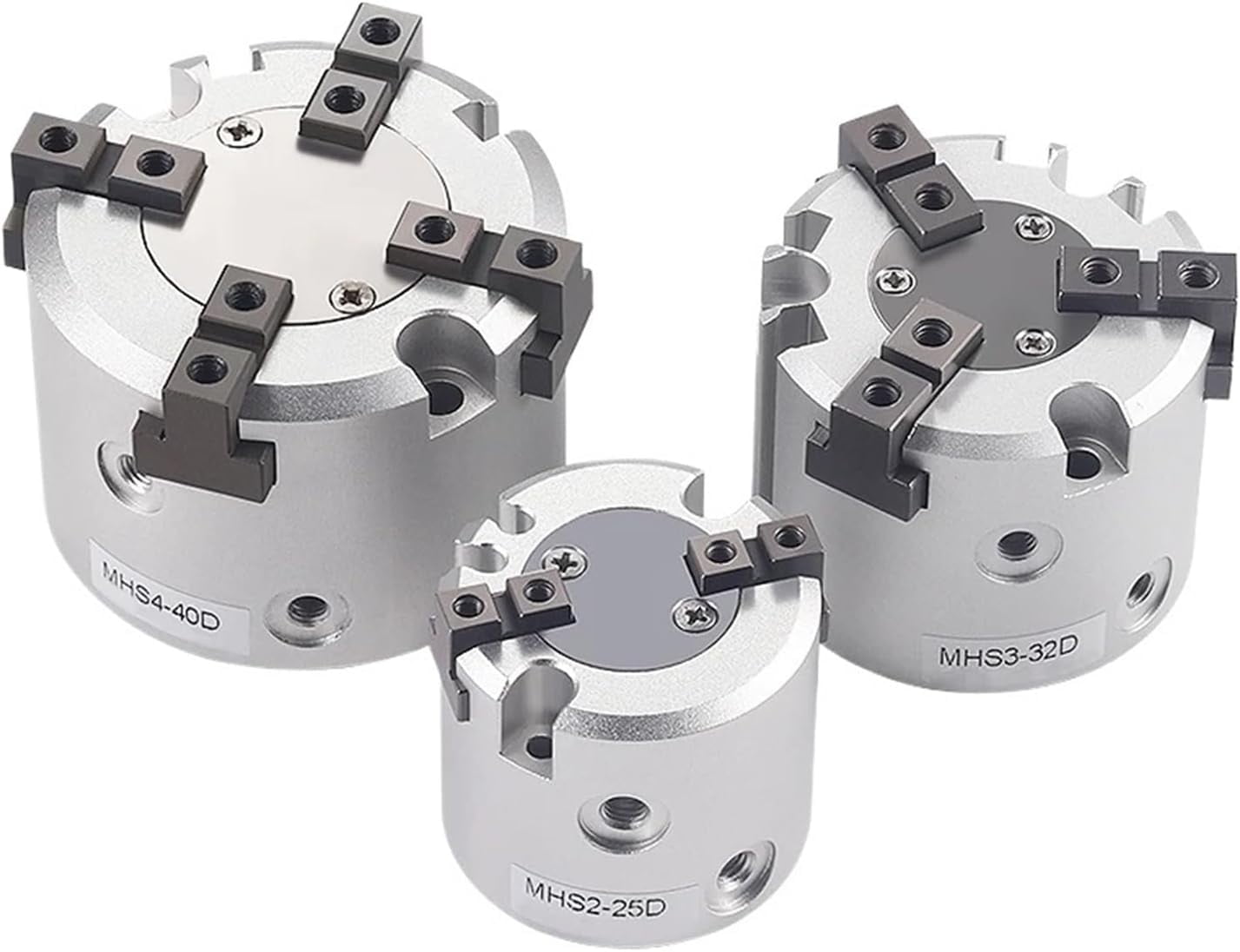 MHS2/MHS3/MHS4 Series 2/3/4 Finger Pneumatic Gripper Replacement Double Action Rotating Air ...