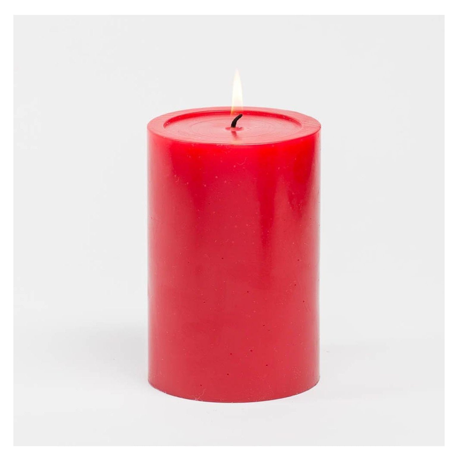 MHSHZLJZK 4" x 6" Red Pillar Candles Set of 6 - Walmart.com